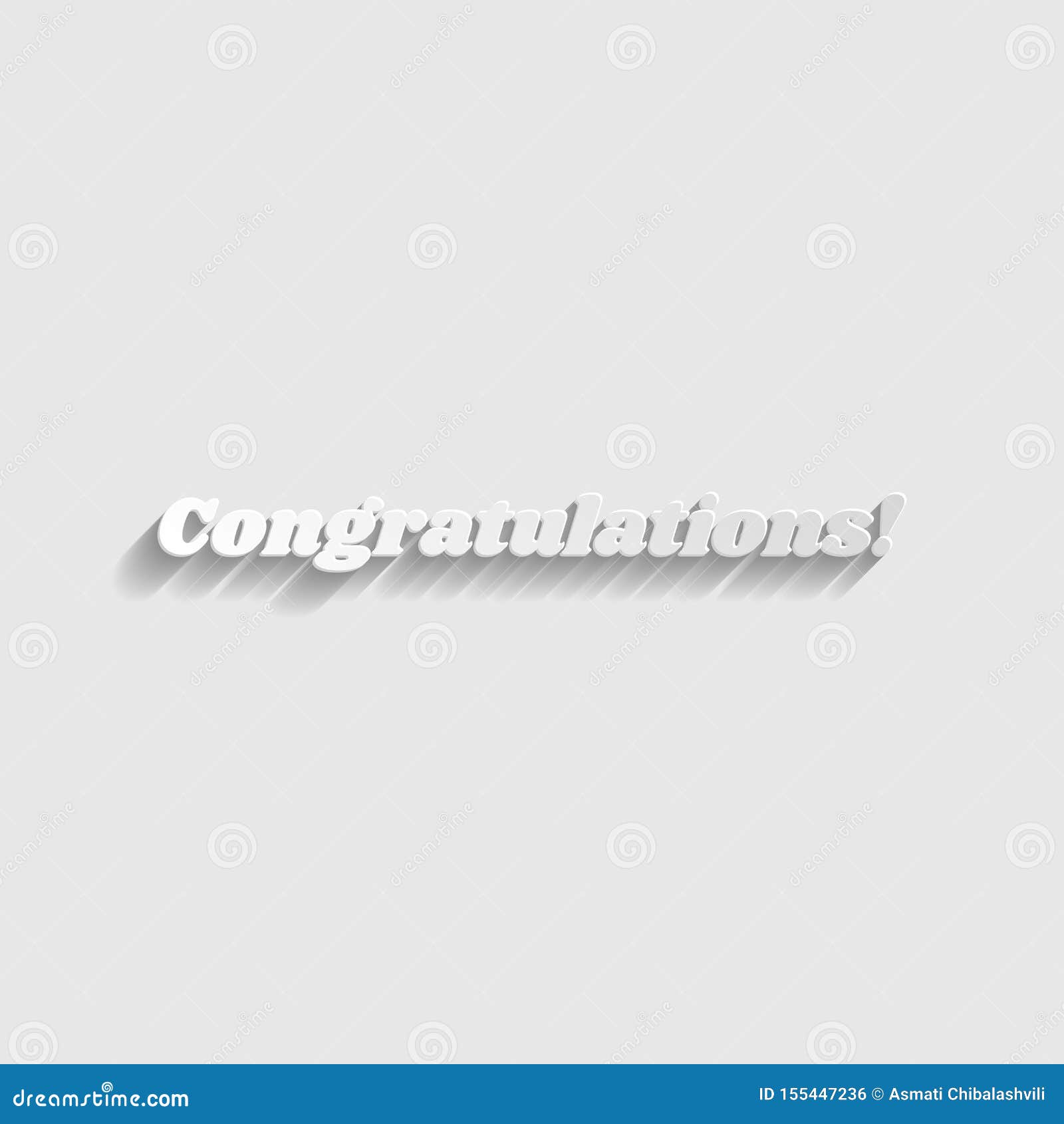 Congratulations Slogan. Paper Style Icon. Illustration Stock ...
