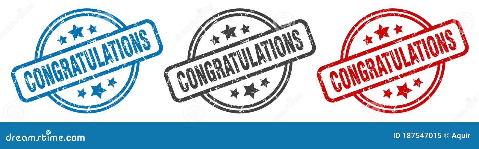 Congratulations Stamp. Congratulations Round Isolated Sign Stock Vector ...