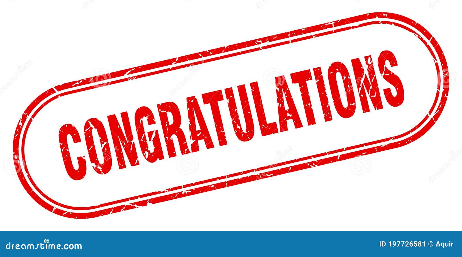 Congratulations Stamp Red Rubber Stamp On White Background ...