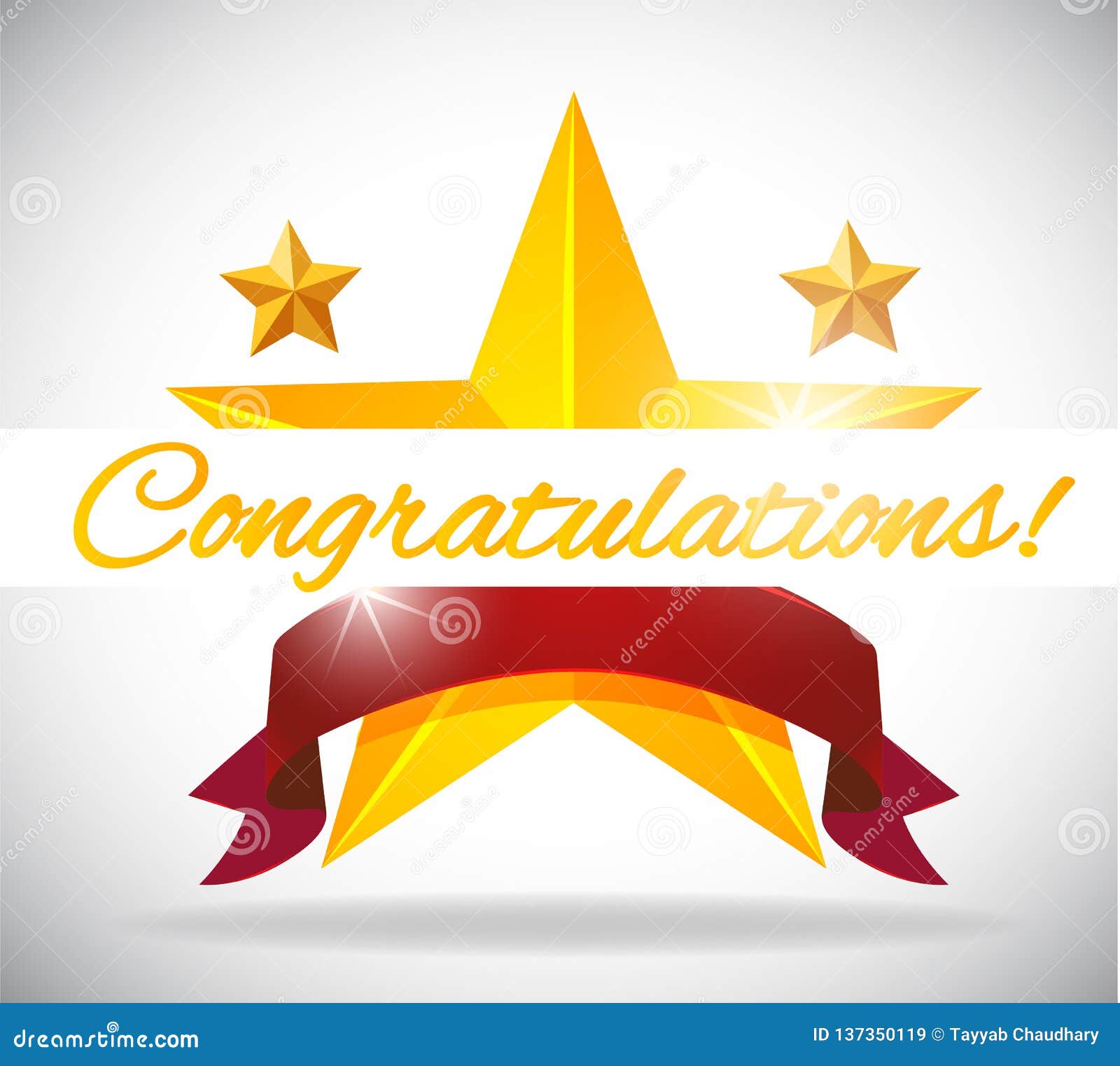 Congratulations Star Vector Illustration Stock Illustration ...