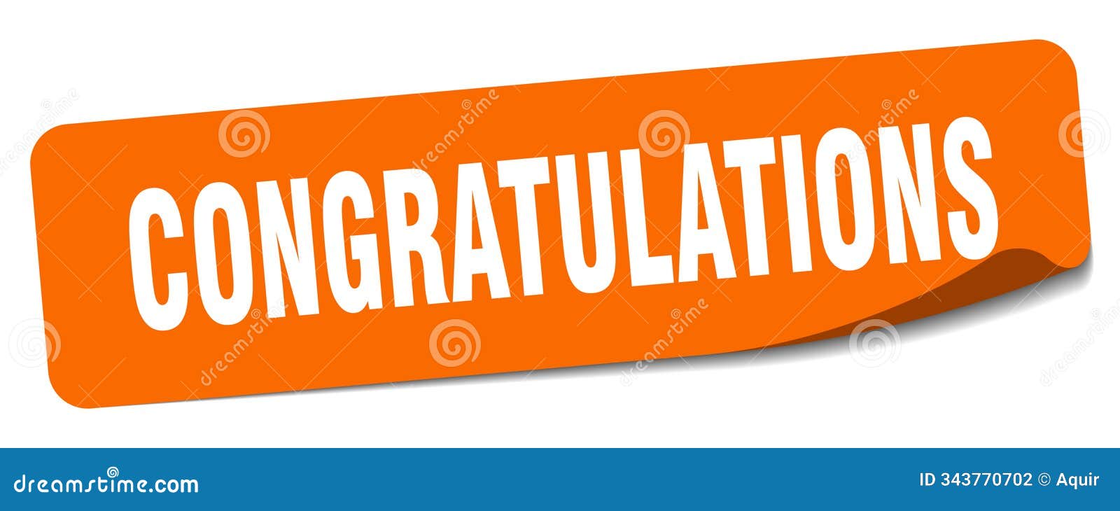Congratulations Sticker. Congratulations Label Vector Illustration ...