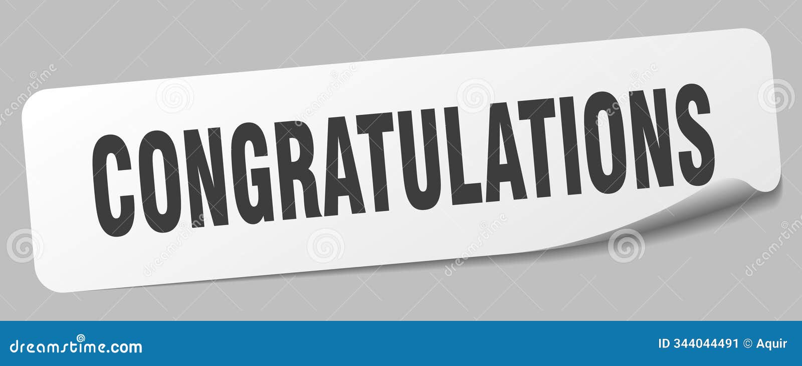 Congratulations Sticker. Congratulations Label Cartoon Vector ...