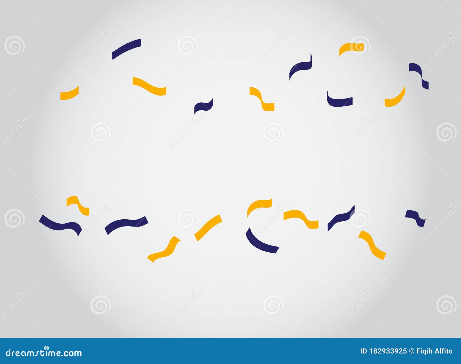 Confetti with Abstract Design. Flat Design. Object Stock Vector ...
