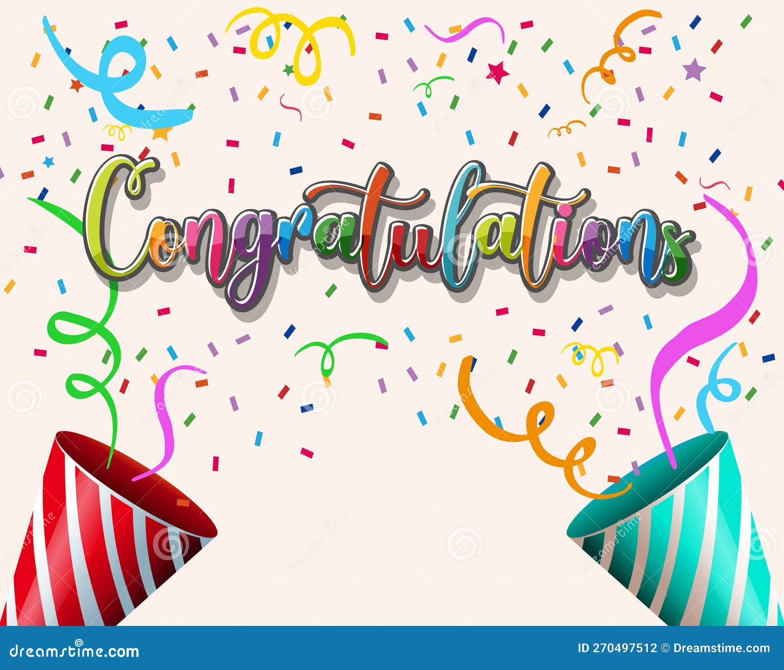 Congratulations Text Graphics for Celebrating Special Occasions Stock ...