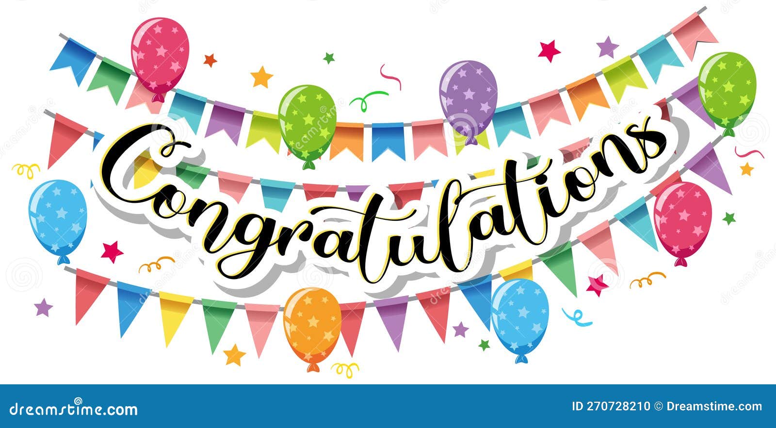 Congratulations Text Graphics for Celebrating Special Occasions Stock ...