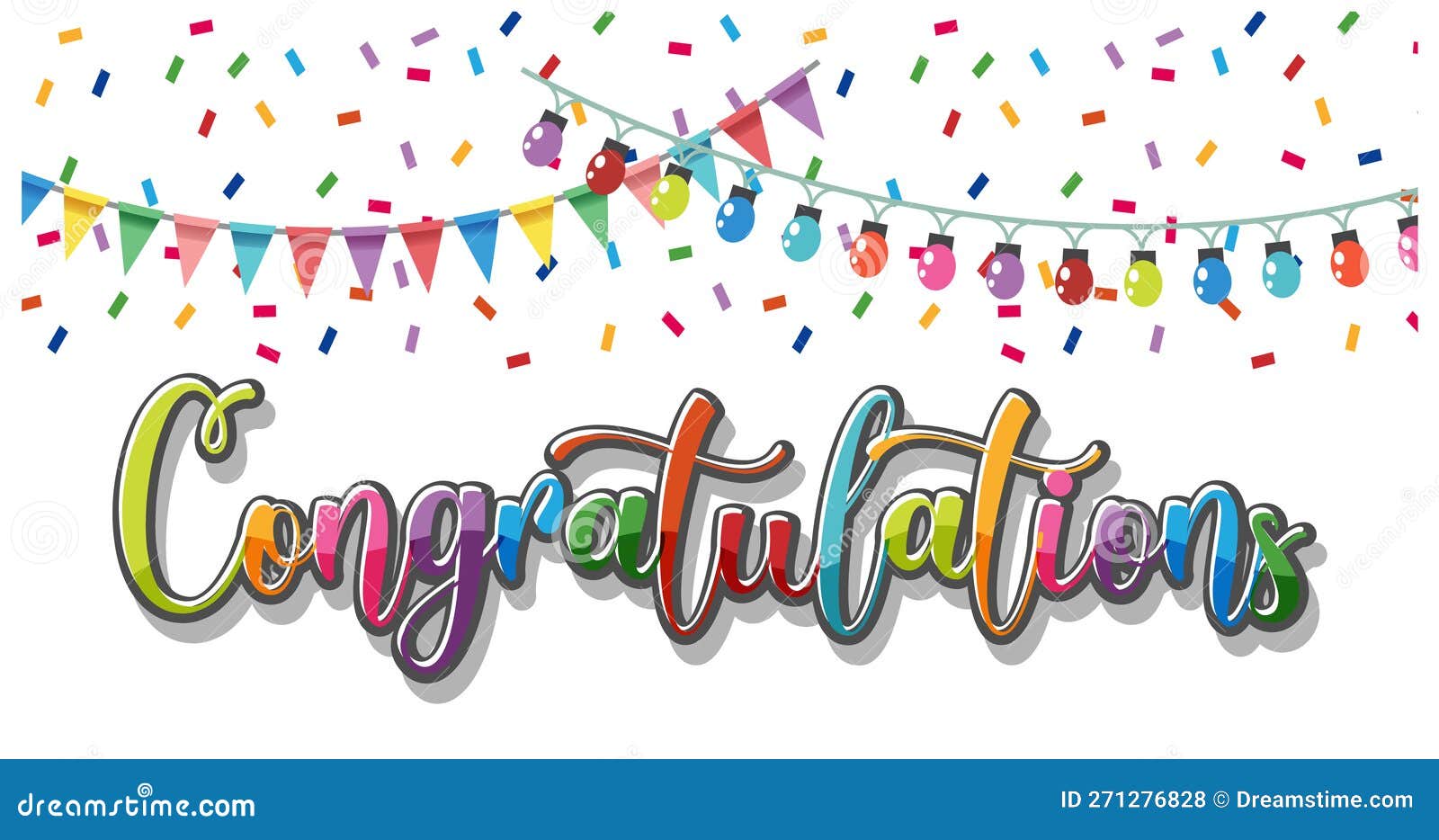 Congratulations Text Graphics for Celebrating Special Occasions Stock ...