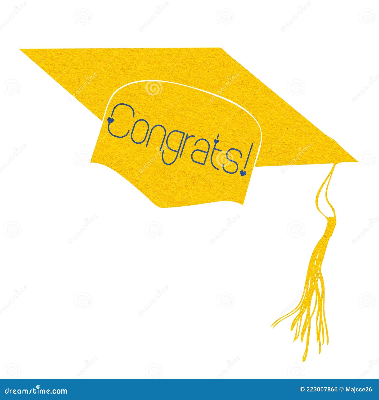 Congratulations Text Letters Graduation Hat Stock Photo - Image of ...