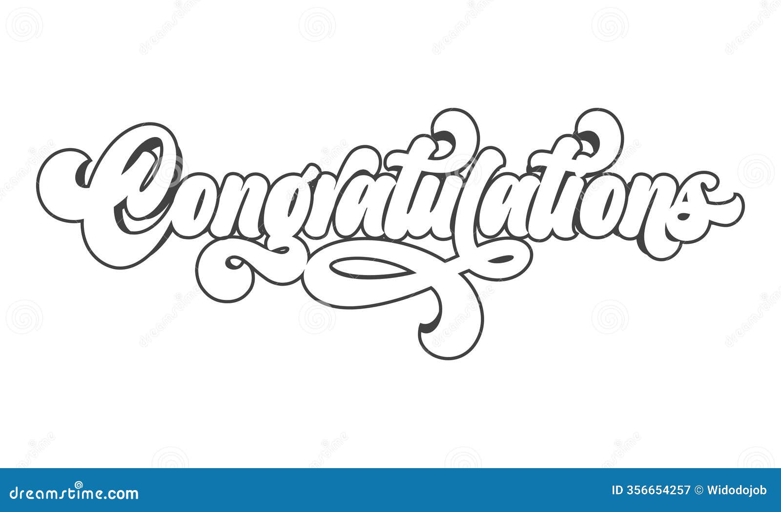Congratulations Text And White Balloons White Background Vector ...