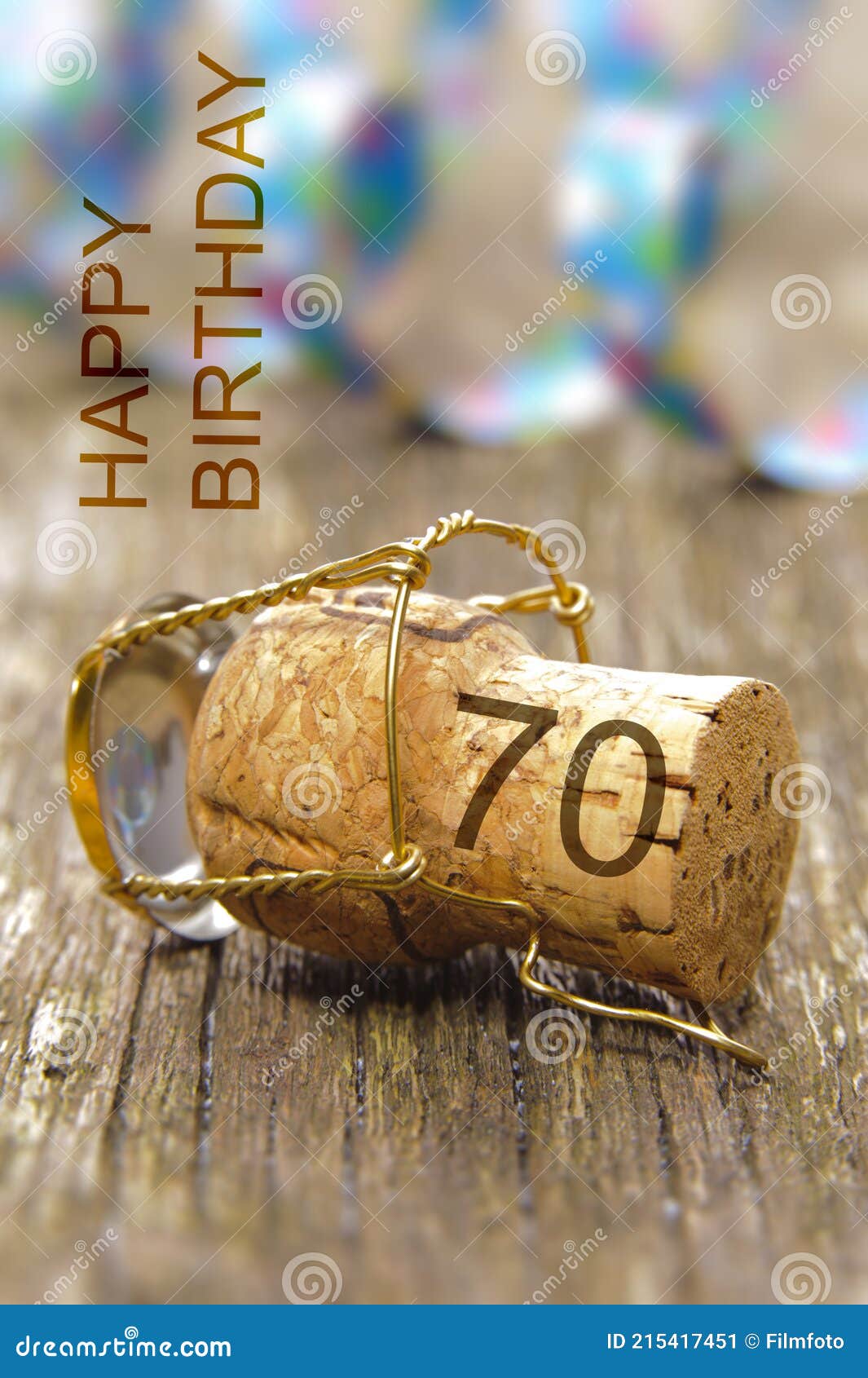 Congratulations on the 70th Birthday Stock Image - Image of firework ...