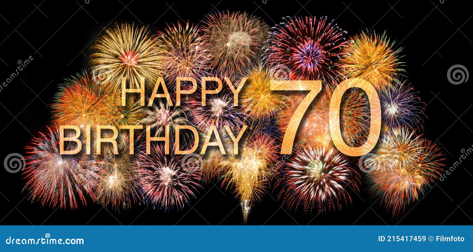 Congratulations on the 70th Birthday Stock Image - Image of concept ...