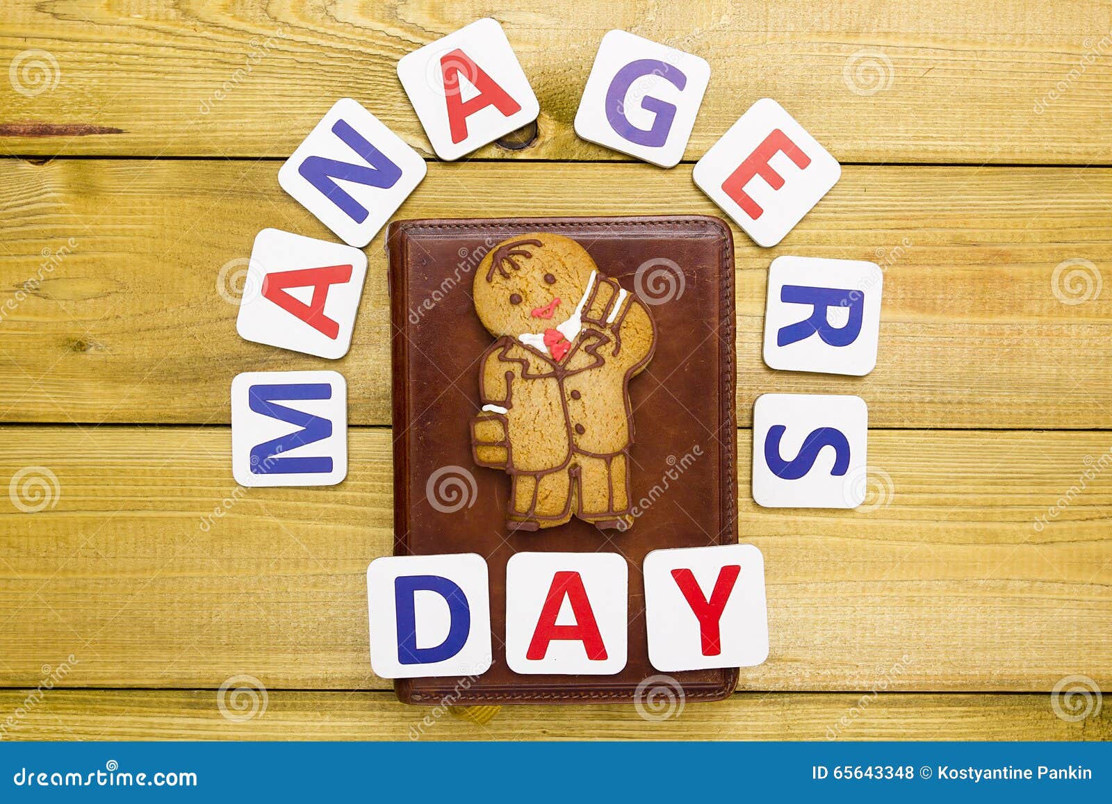 Congratulations To the Manager Stock Photo - Image of brown ...