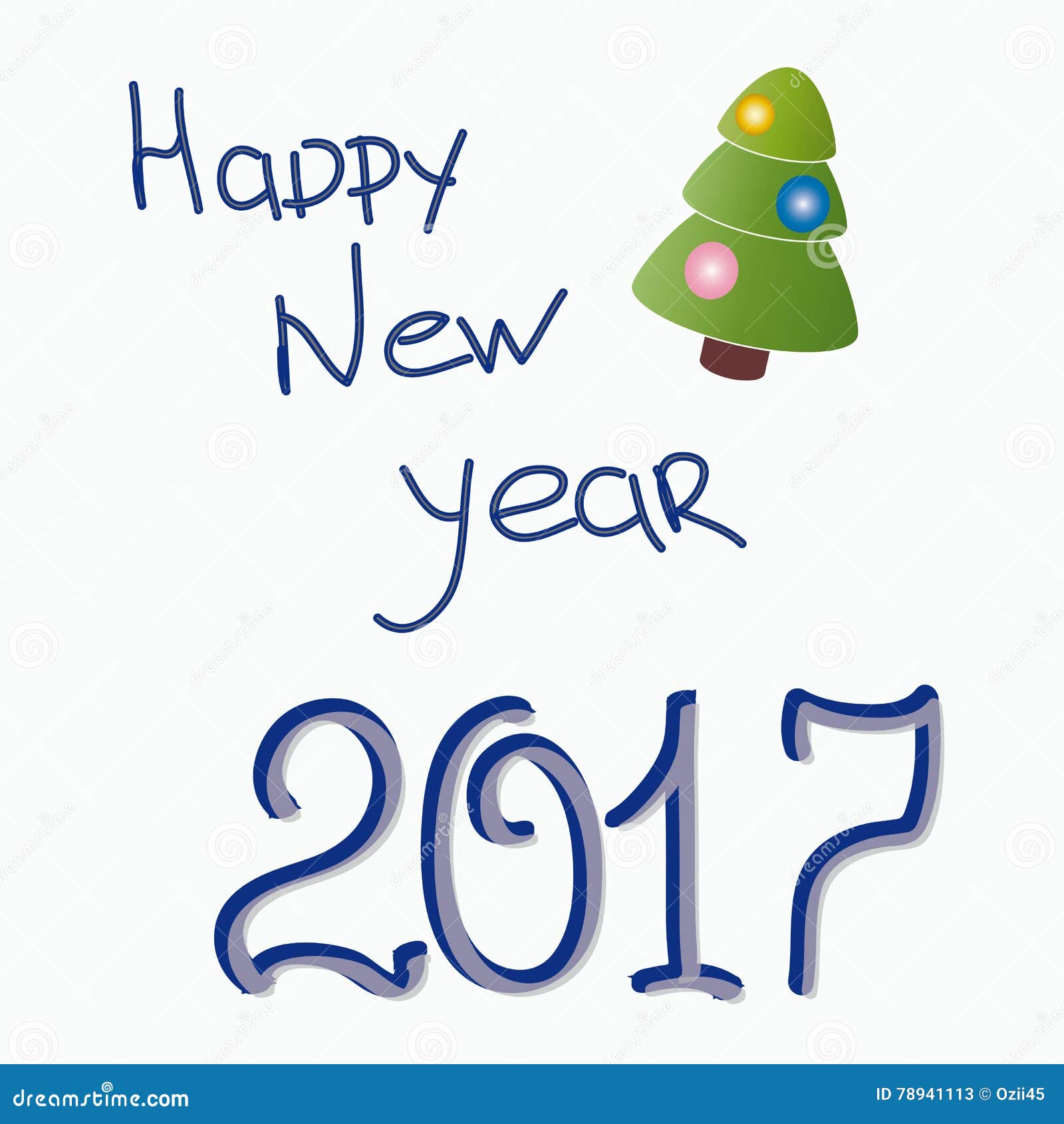 Congratulations To the New Year. Stock Vector - Illustration of happy ...