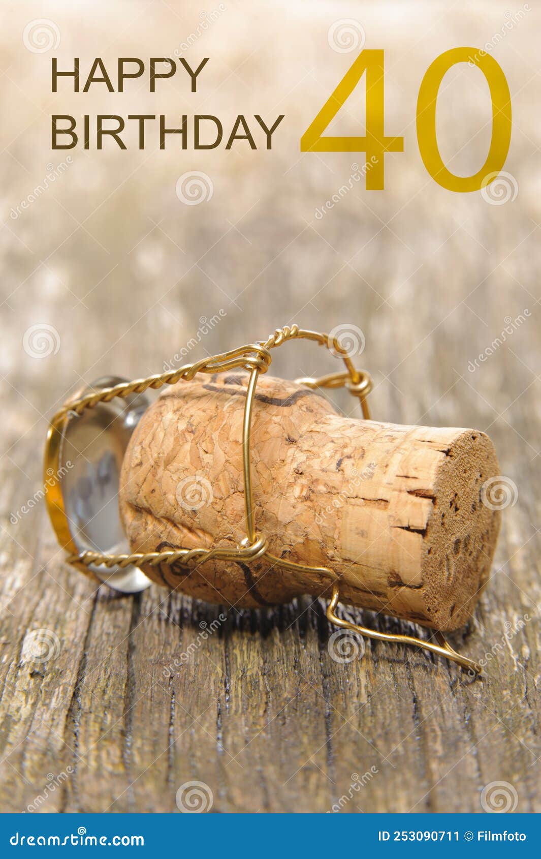 Congratulations To 40th Birthday Stock Image - Image of holiday ...