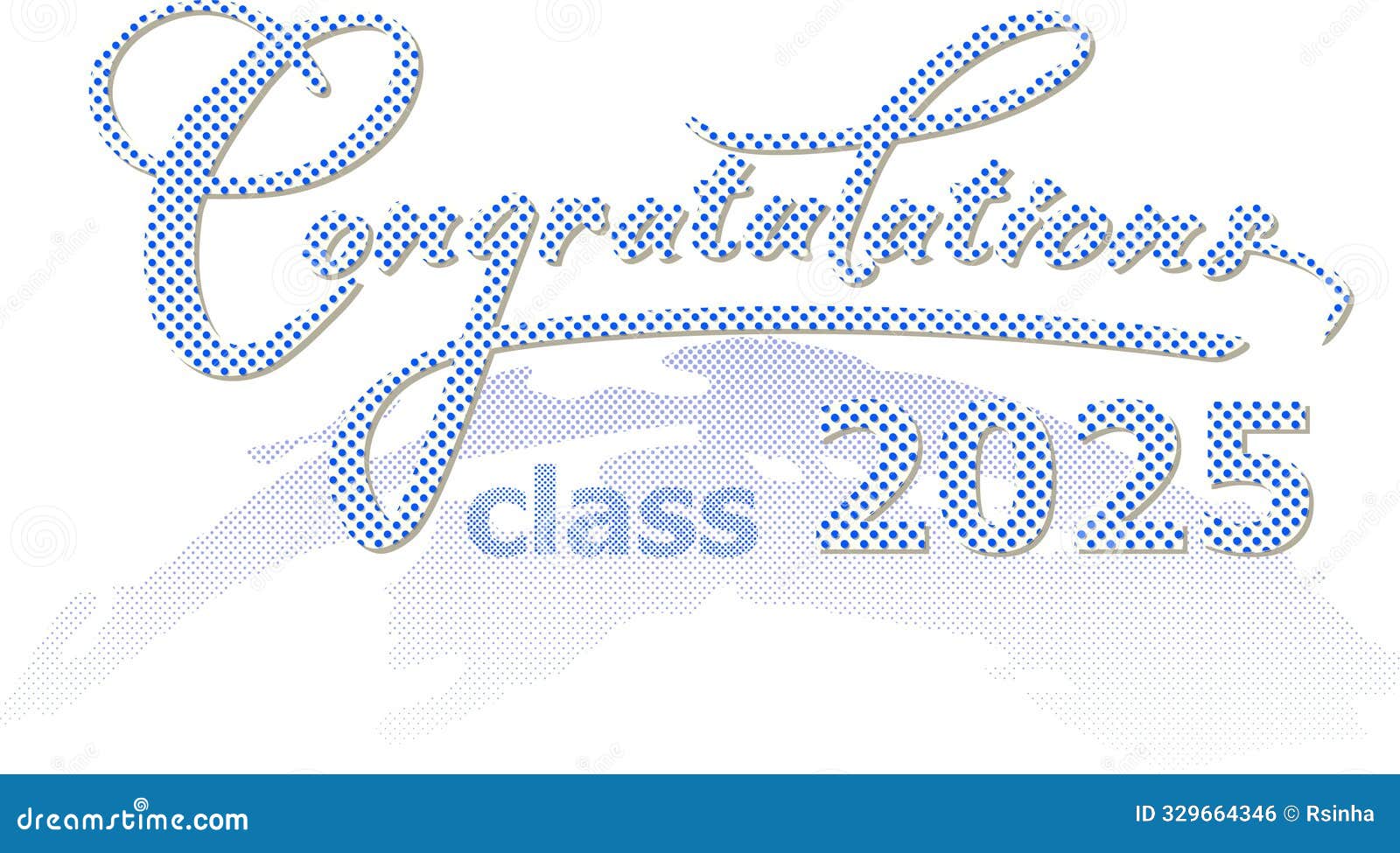 Congratulations Typography in Halftone Dots for Graduate Class of 2025 ...