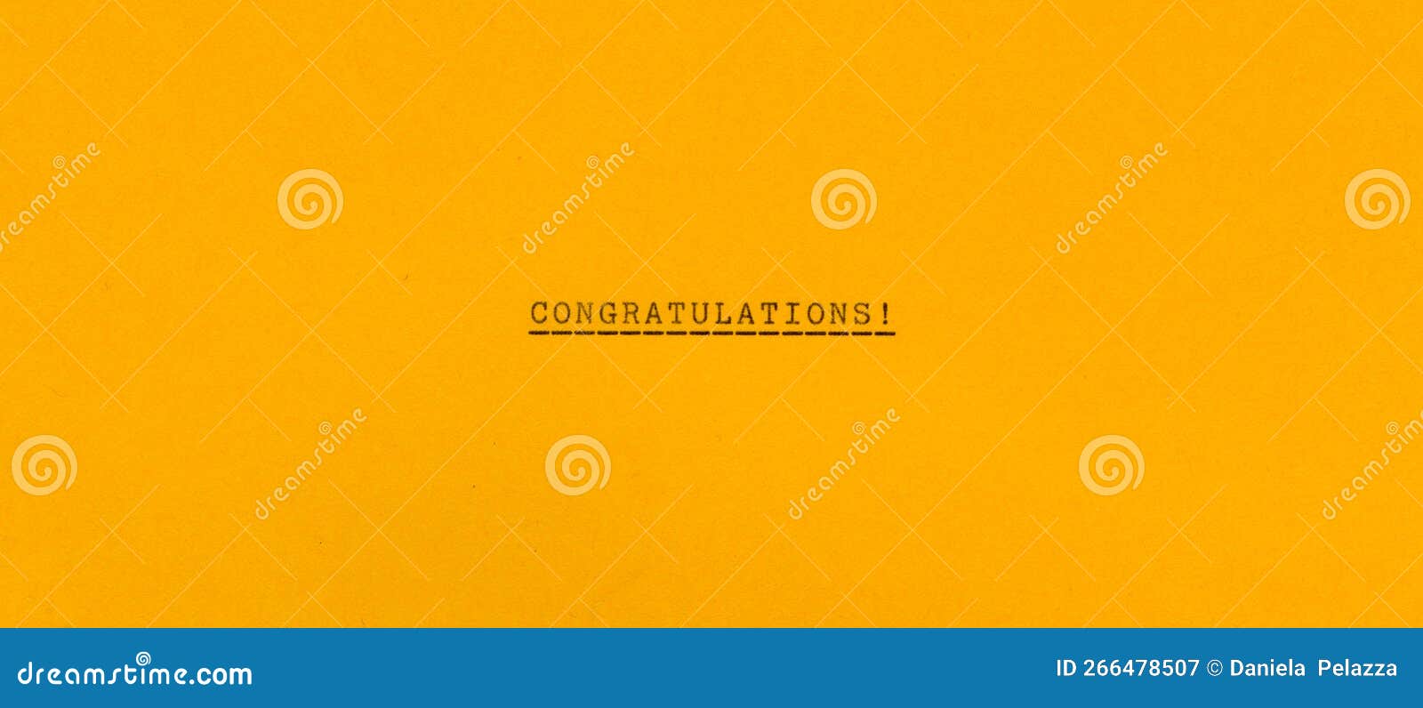 Congratulations! on Yellow Paper Stock Illustration - Illustration of ...