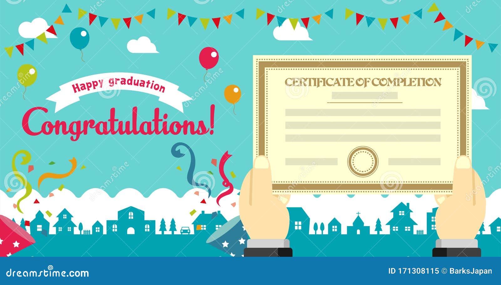 Congratulations on Your Graduation Stock Vector - Illustration of ...