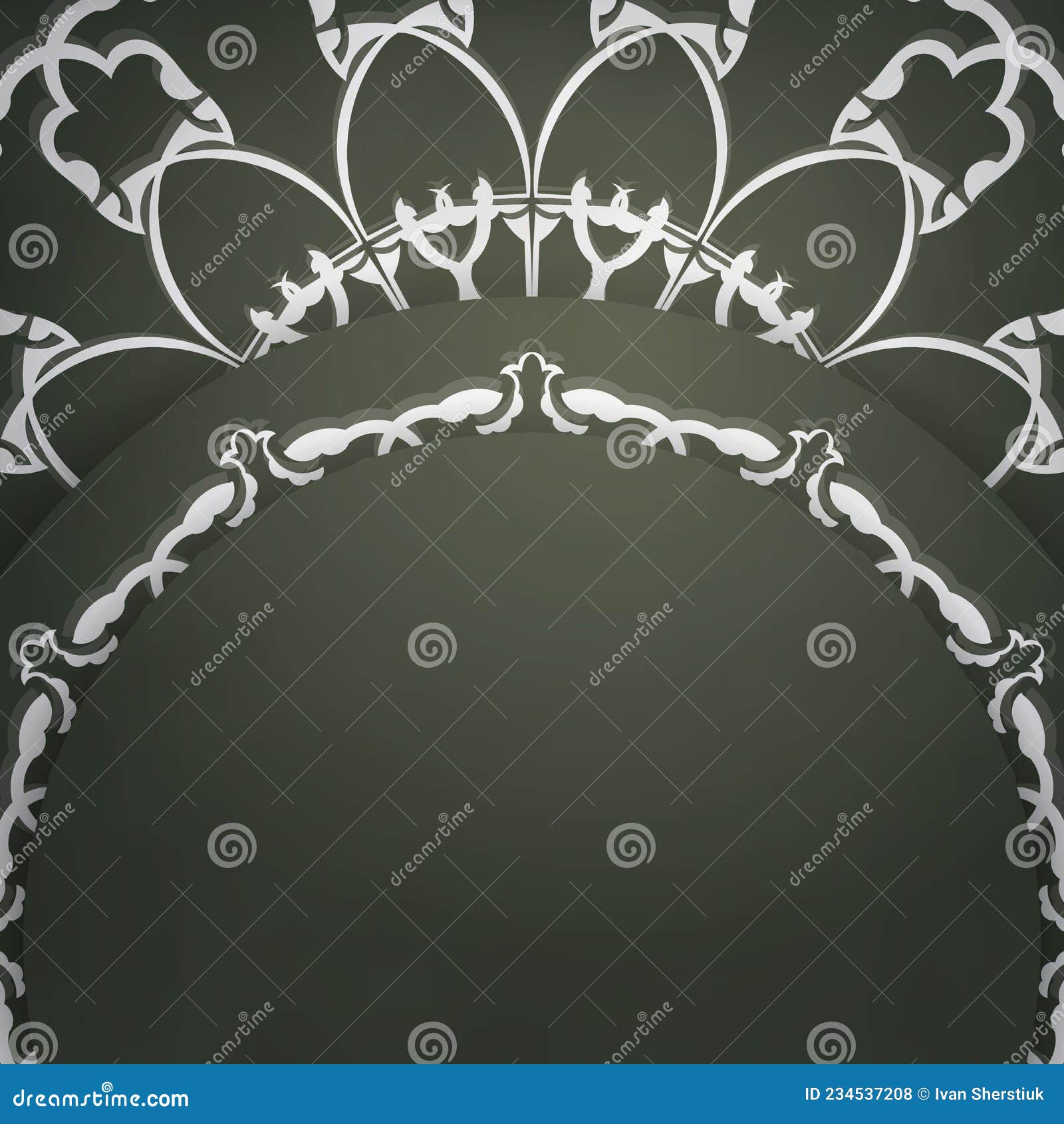 Congratulatory Flyer in Dark Green Color with a Luxurious White Pattern ...