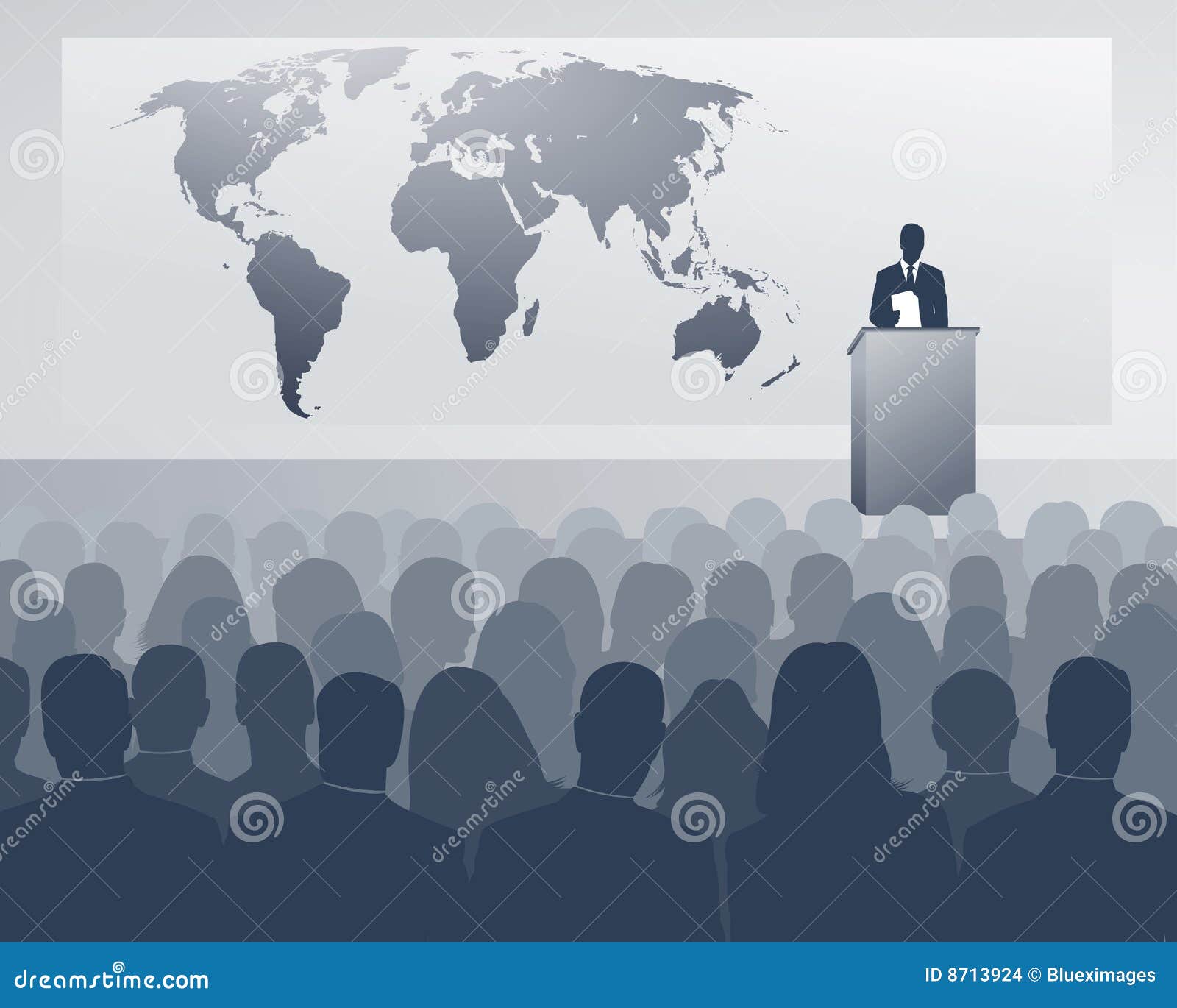 Congreso internacional ilustración del vector. Ilustración de reuniones ...