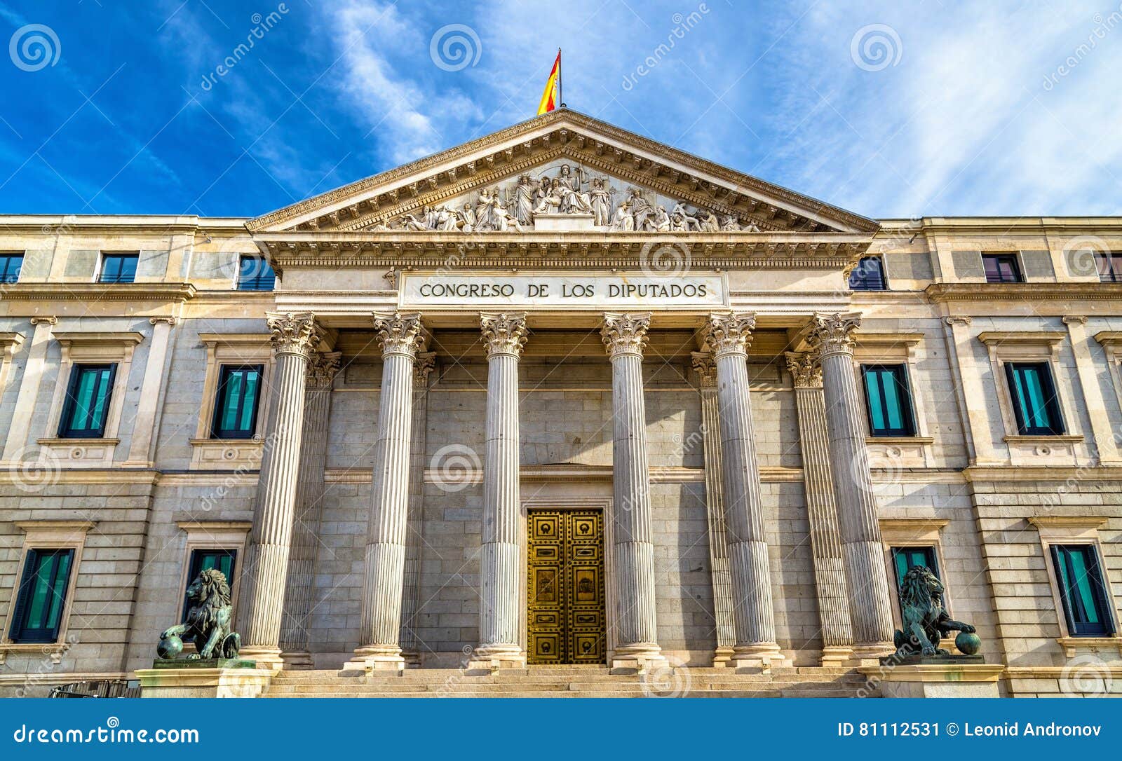 Congress of Deputies in Madrid, Spain Stock Image - Image of ...