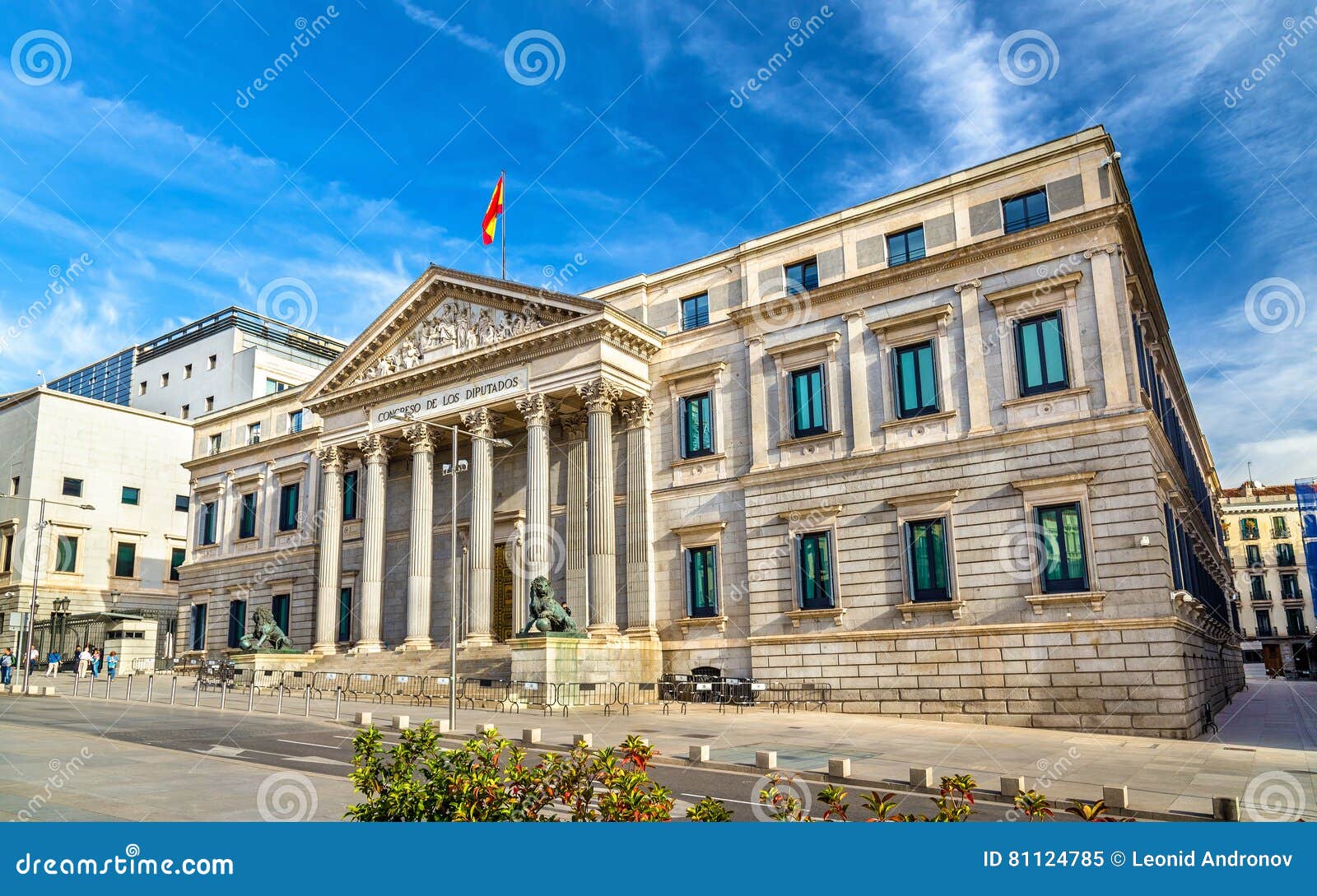 Congress of Deputies in Madrid, Spain Stock Image - Image of city ...