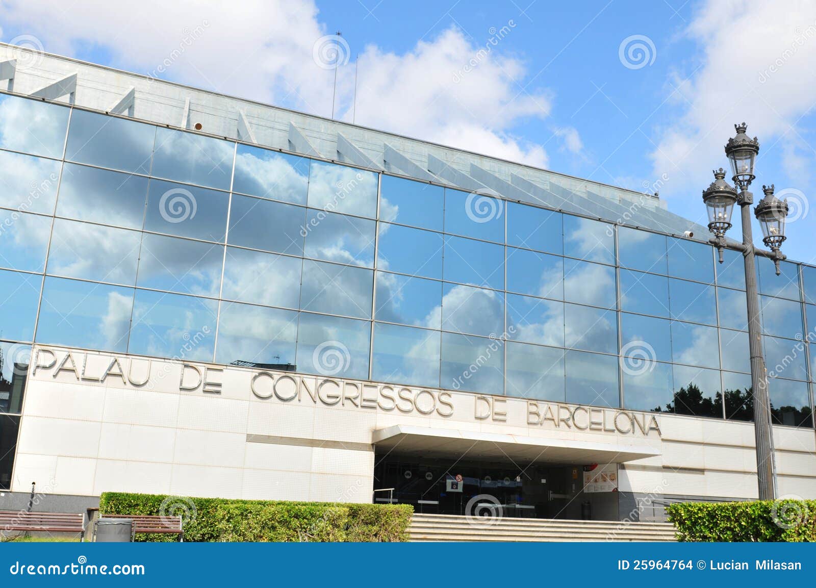 Congress Palace in Barcelona Editorial Stock Image - Image of spain ...