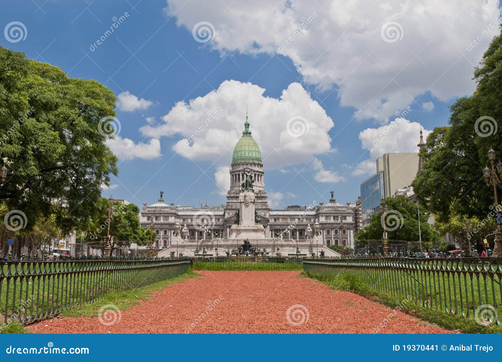 Congress Square at Buenos Aires, Argentina Stock Image - Image of ...