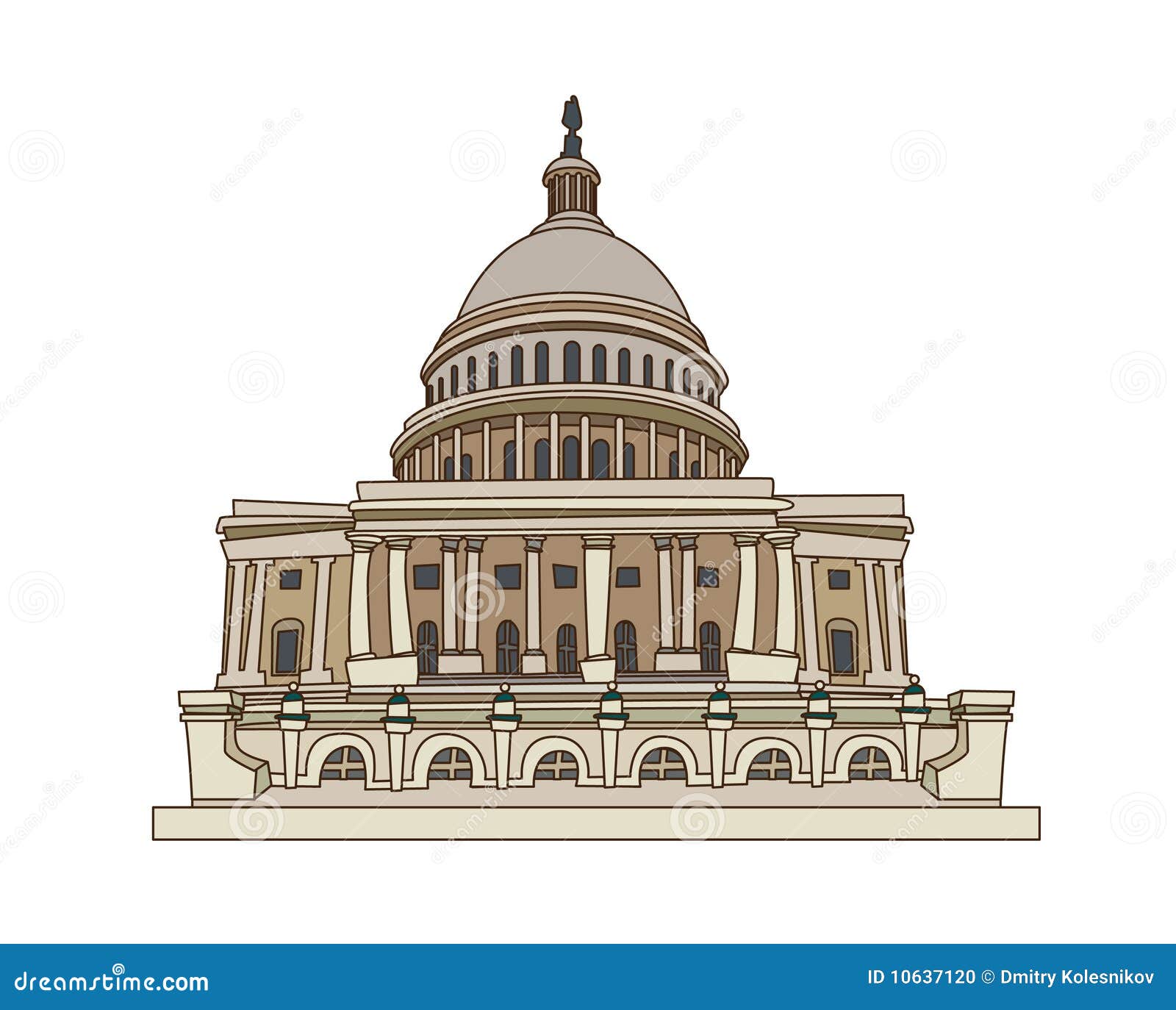 Congress USA stock vector. Illustration of freedom, landmark - 10637120