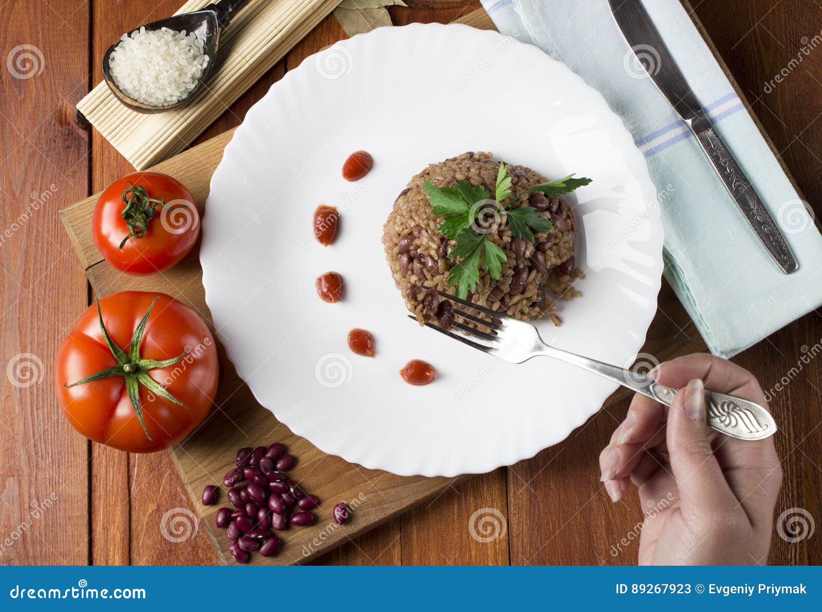 Congri stock image. Image of congri, latin, banana, fried - 89267923