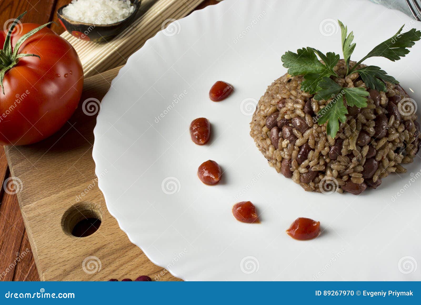 Congri stock photo. Image of gourmet, cassava, banana - 89267970