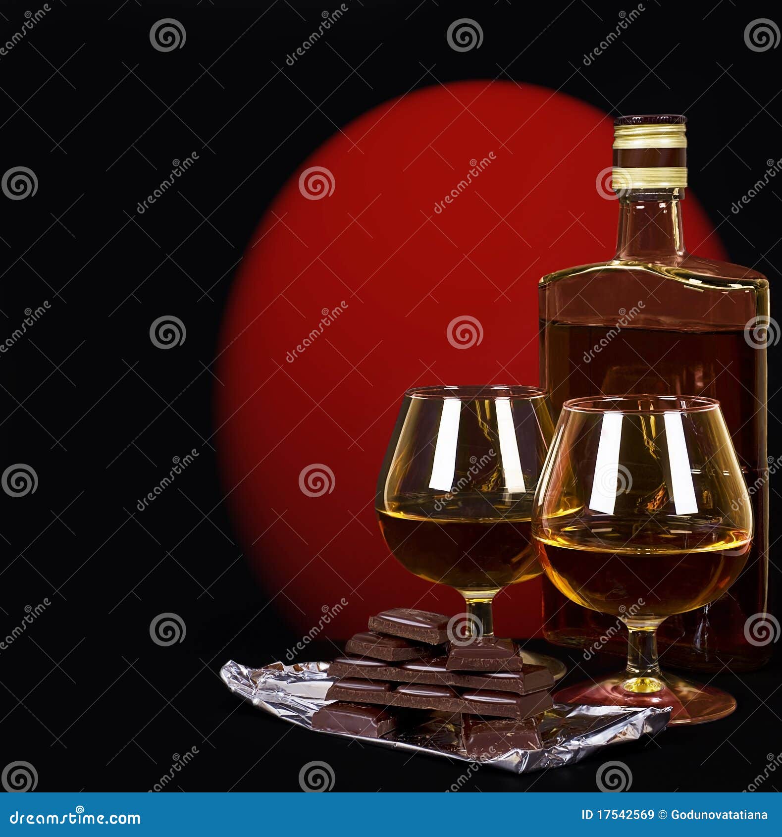 Conhaque imagem de stock. Imagem de vermelho, bebida - 17542569