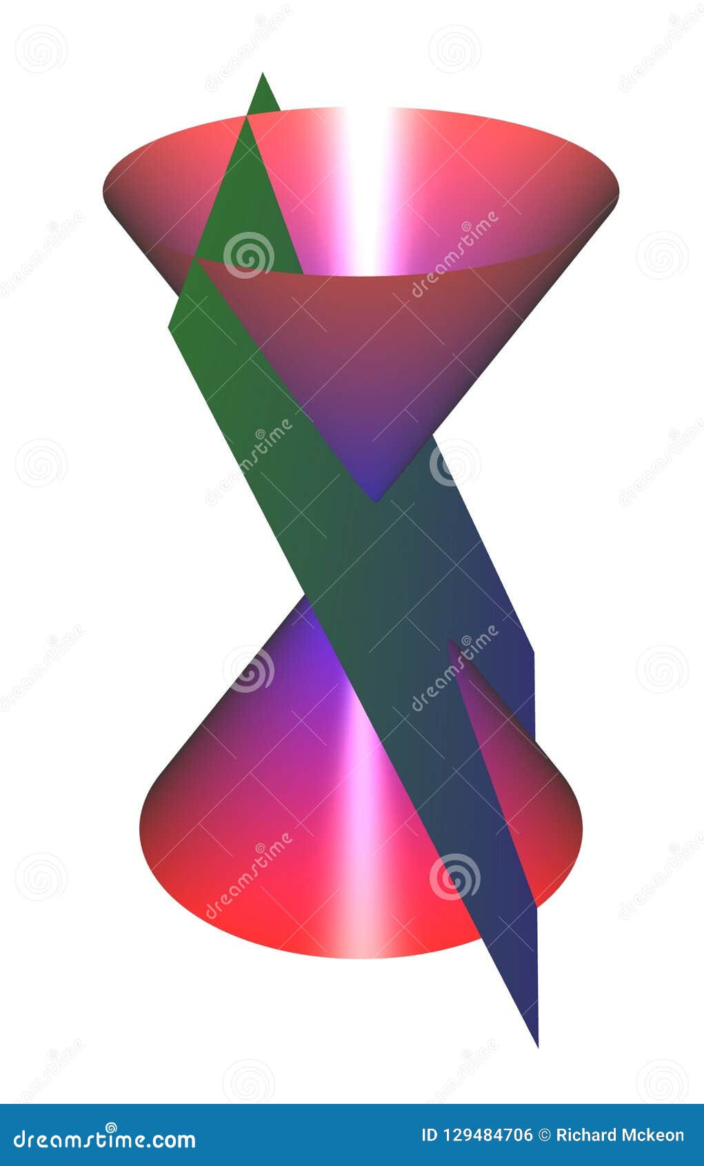 Conic Sections: Narrow Hyperbola without Grid Stock Illustration ... Conic Sections: Narrow Hyperbola without Grid Stock Illustration ...