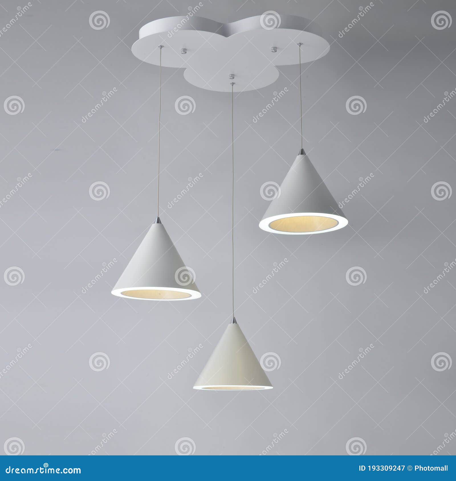 Conical Chandelier Modern Led Ceiling Lighting Stock Image - Image of ...