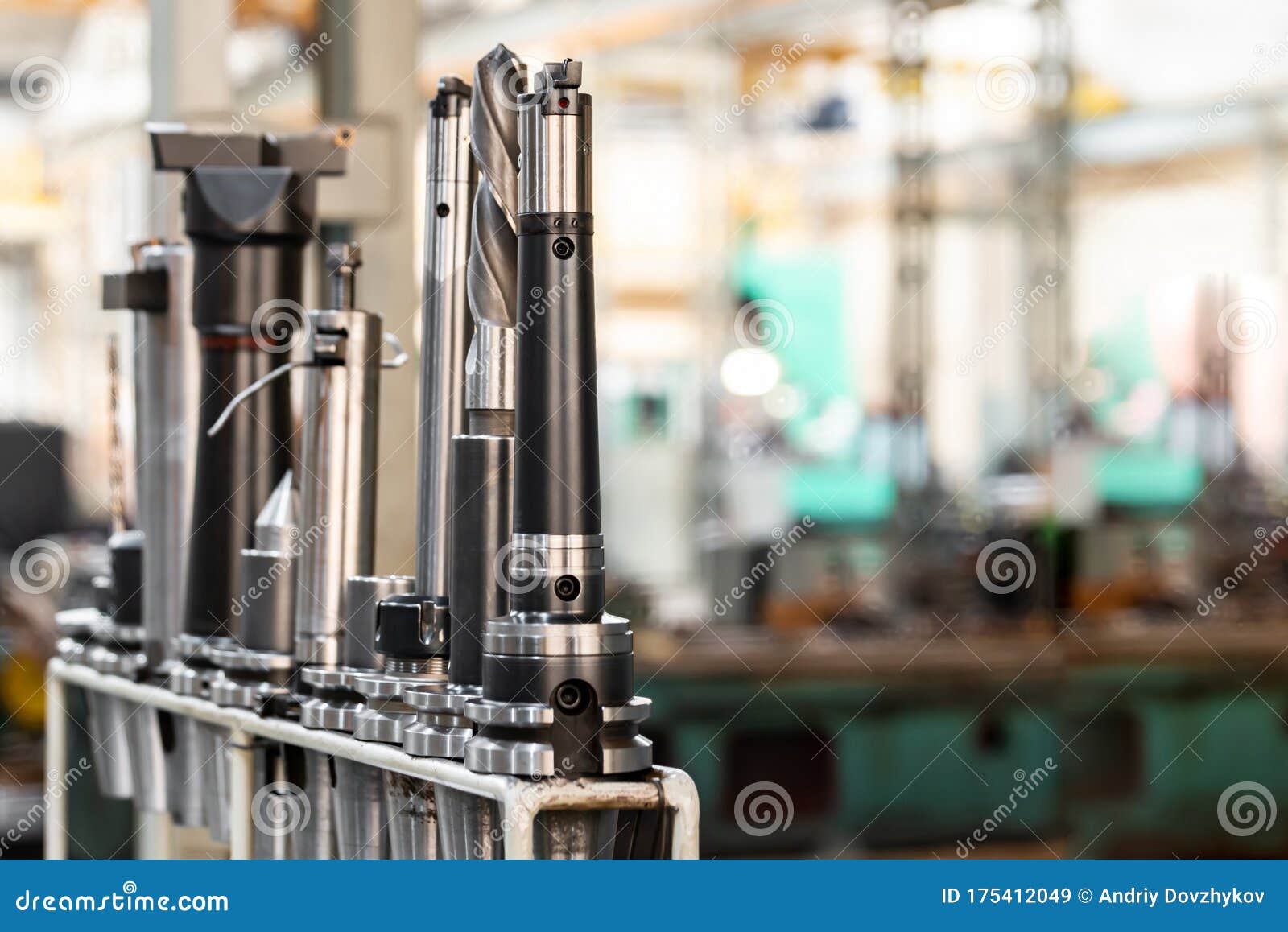 Conical and Collet Mandrels with Cutters and Drills on the Rack ...