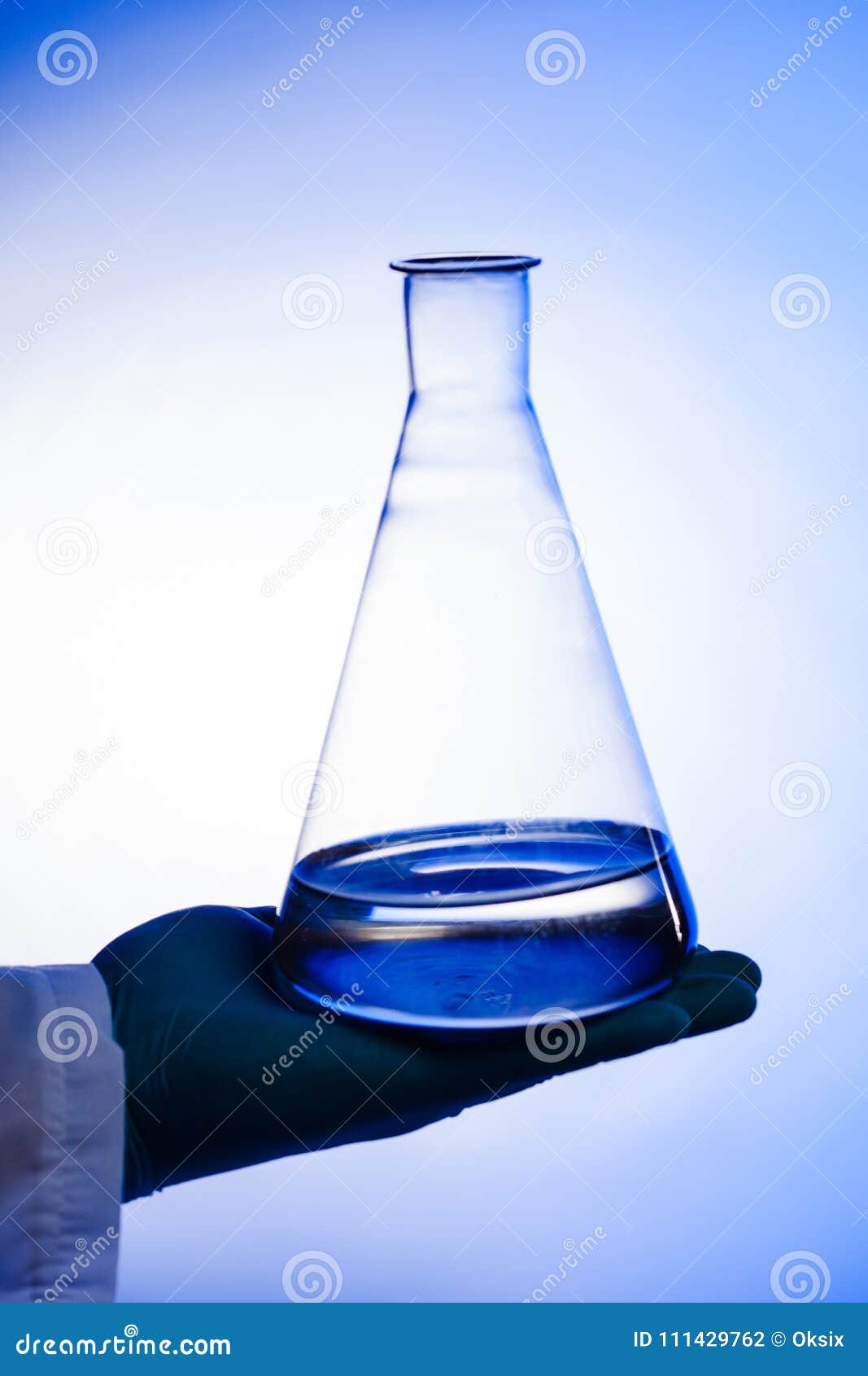 The conical flask stock photo. Image of green, modified - 111429762