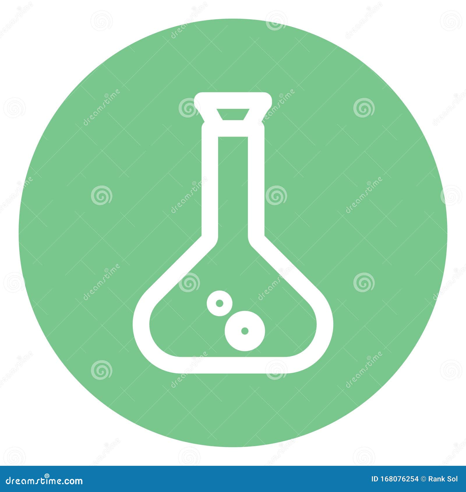 Conical Flask Outline Bold Vector Icon Which Can Be Easily Modified or ...