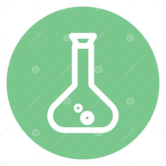 Conical Flask Outline Bold Vector Icon Which Can Be Easily Modified or ...