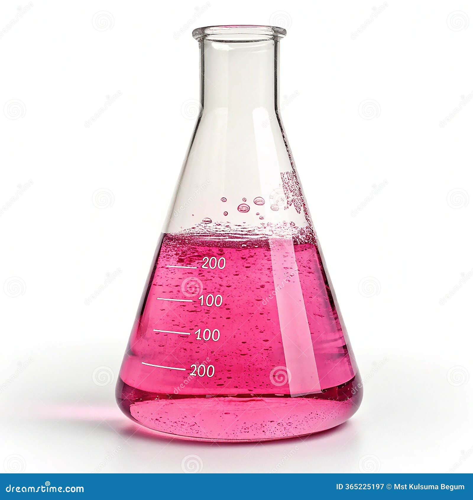 Conical Flask With Chemical Vector Illustration | CartoonDealer.com ...