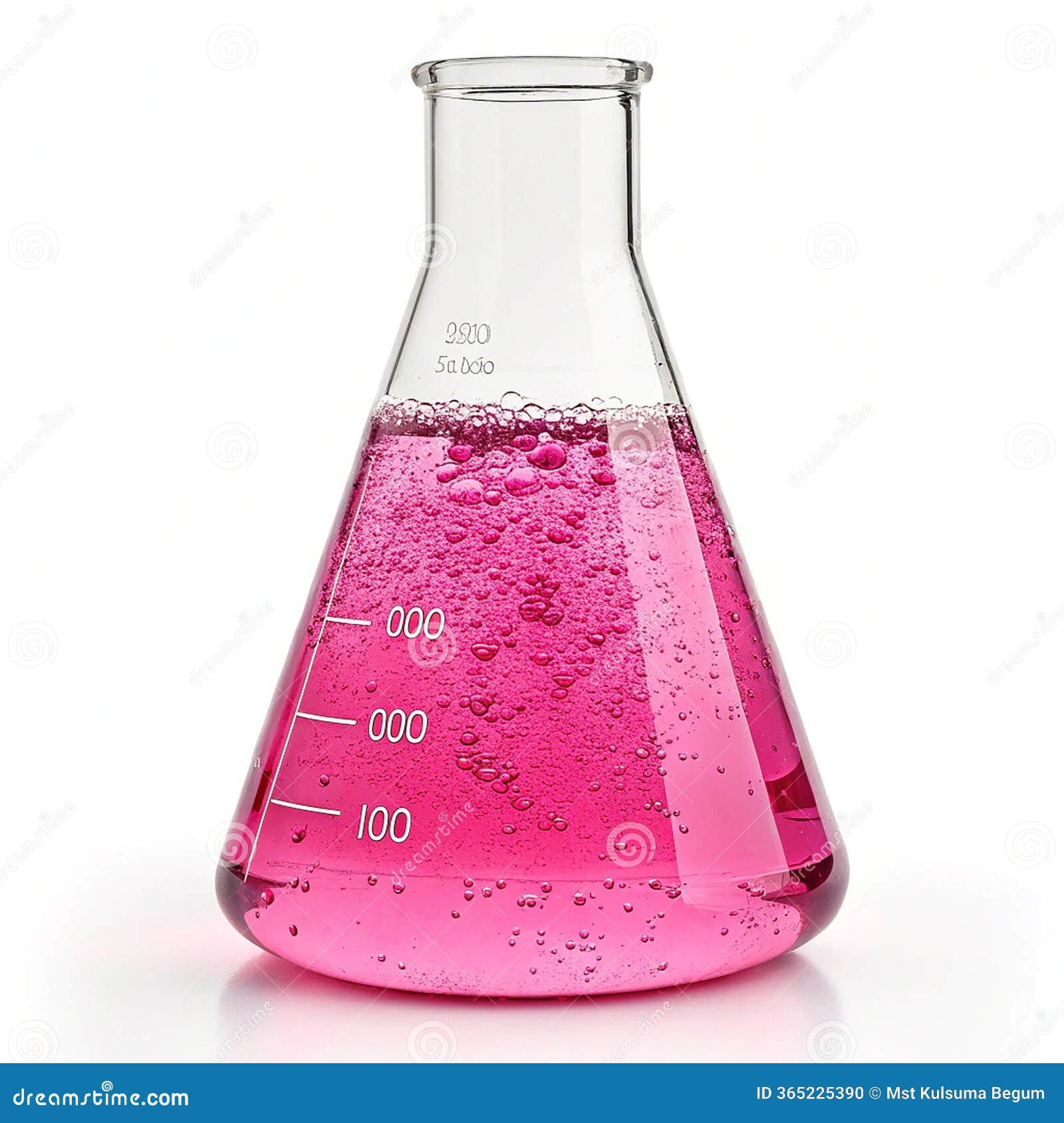 Conical Flask With Chemical Vector Illustration | CartoonDealer.com ...