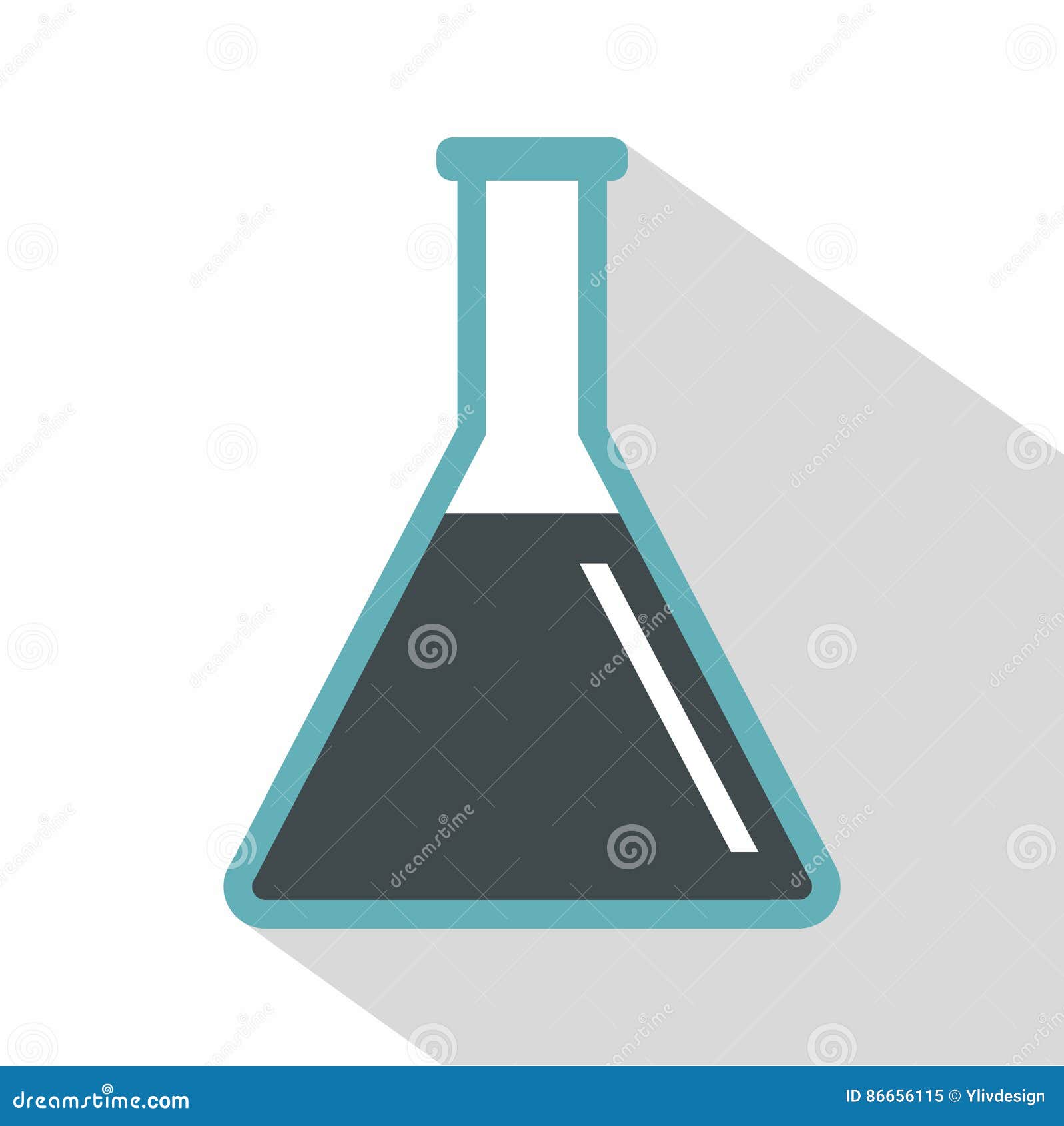 Conical Flask Science Concept Info Graphic Template Vector Illustration ...