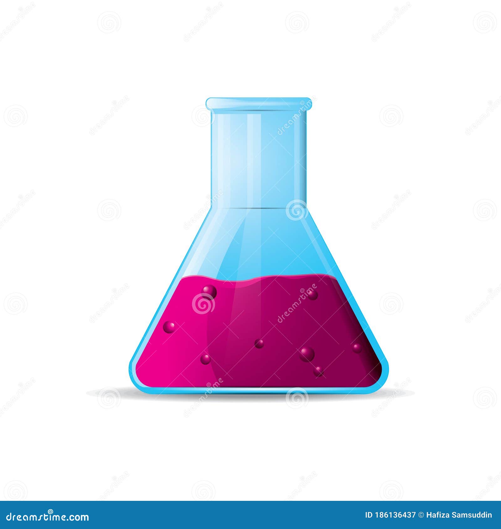 Conical Flask. Vector Illustration Decorative Design Stock Illustration ...