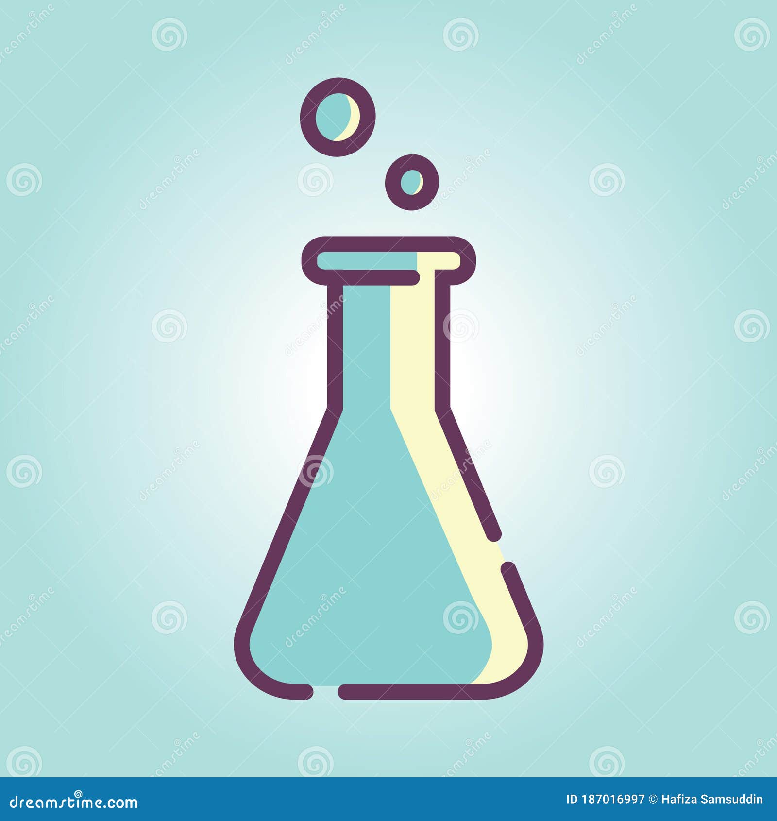 Conical Flask. Vector Illustration Decorative Design Stock Vector ...