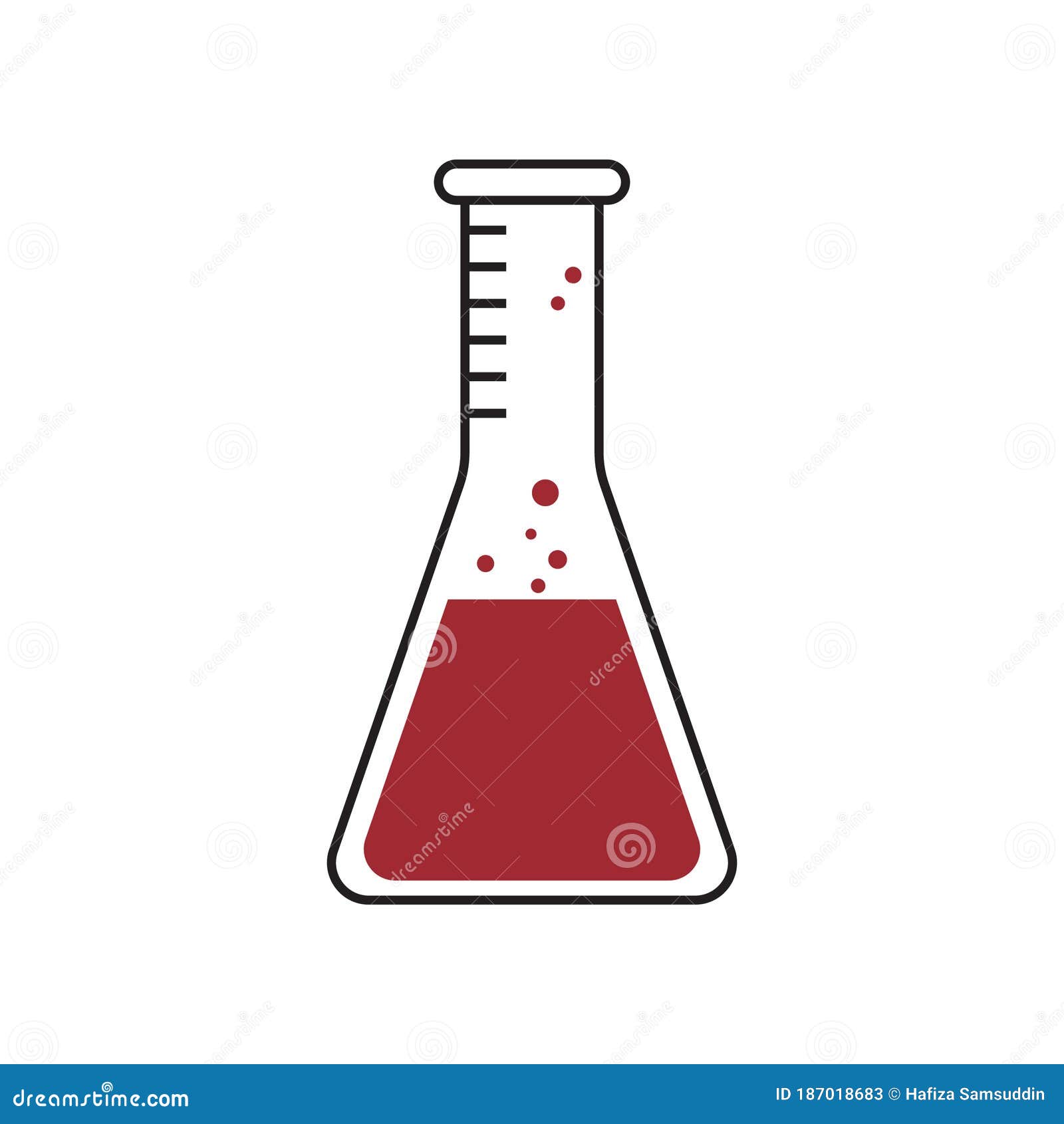 Conical Flask. Vector Illustration Decorative Design Stock Vector ...