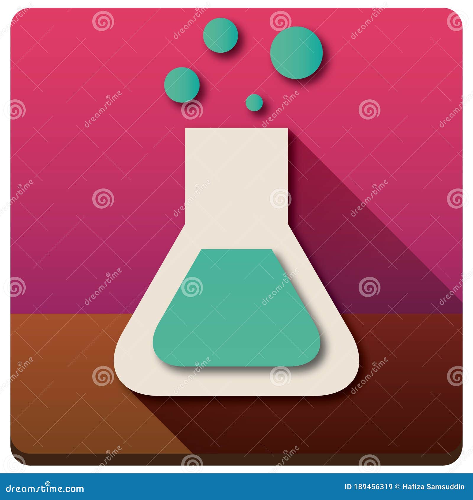 Conical Flask. Vector Illustration Decorative Design Stock Vector ...