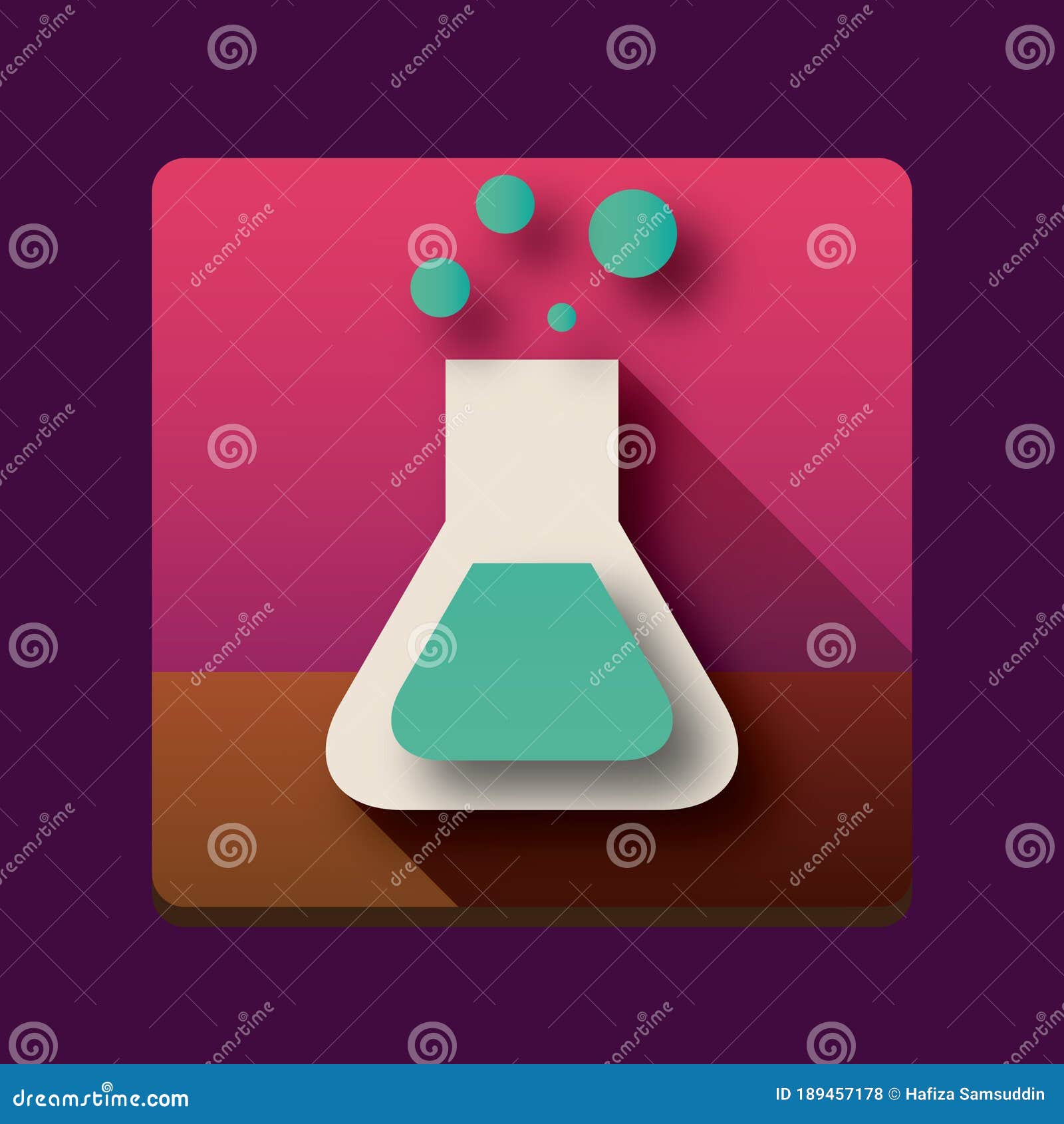 Conical Flask. Vector Illustration Decorative Design Stock Vector ...