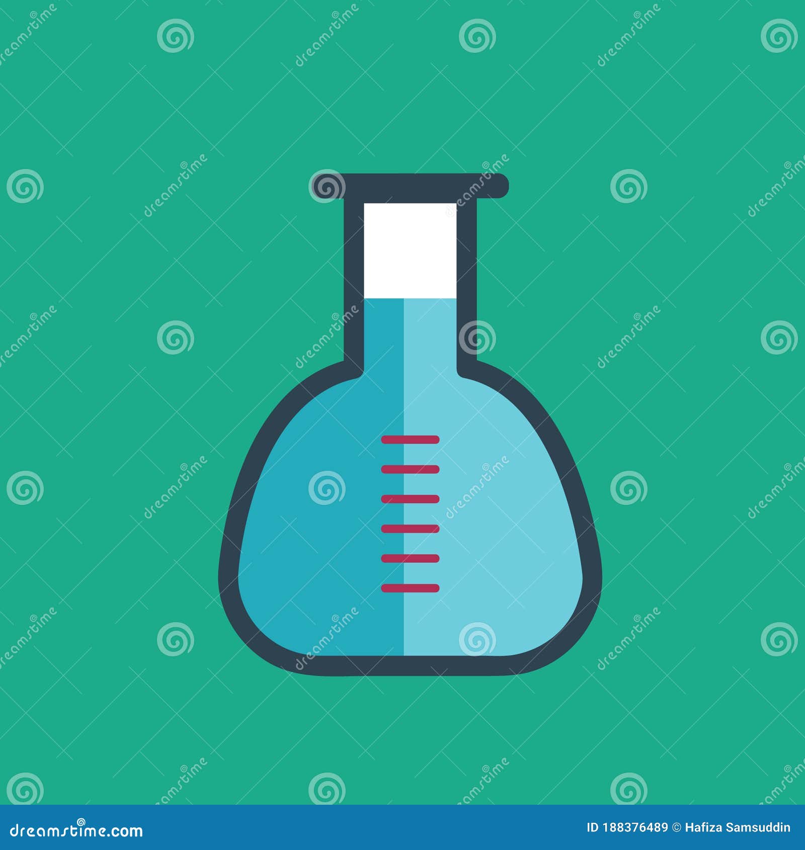 Conical Flask. Vector Illustration Decorative Design Stock Vector ...