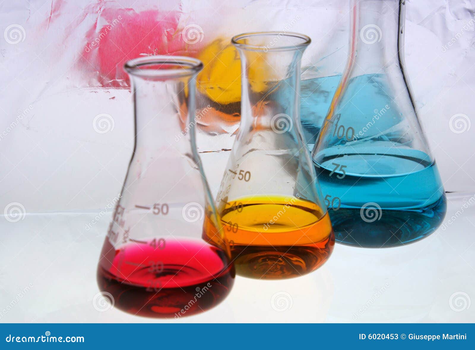 Three Conical Flasks Royalty-Free Stock Photography | CartoonDealer.com ... Three Conical Flasks Royalty-Free Stock Photography | CartoonDealer.com ...