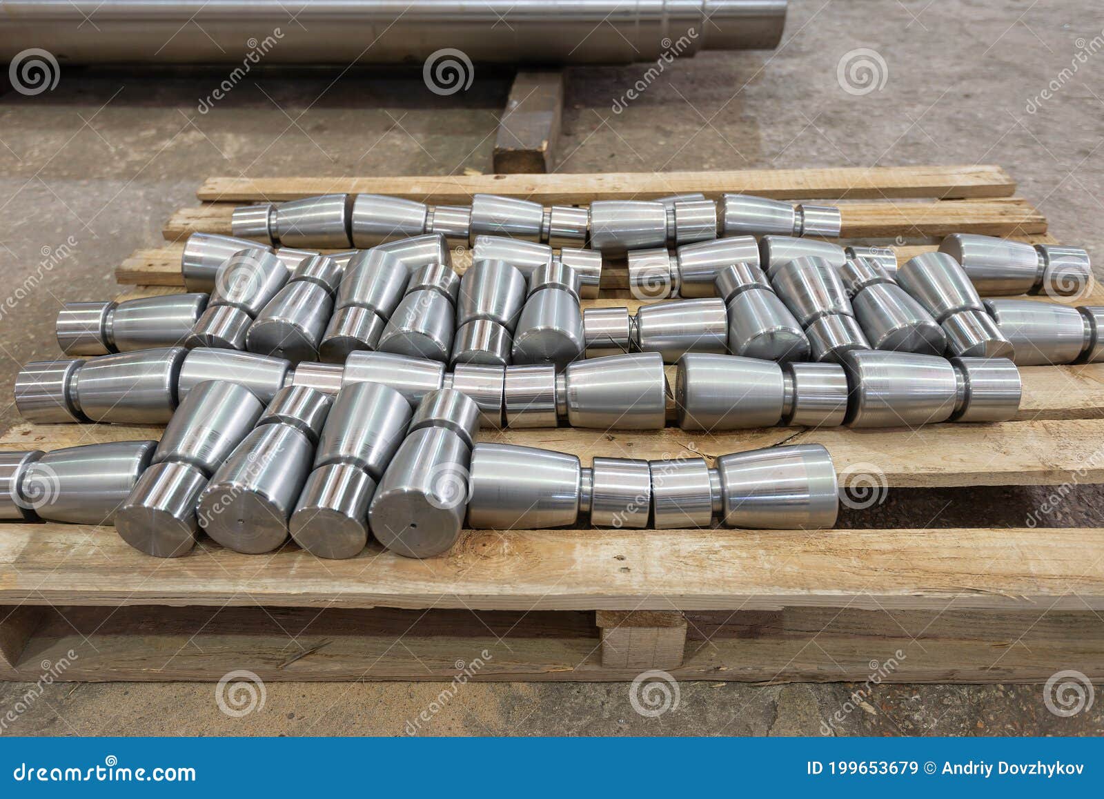 Conical Parts after Turning on a Wooden Rack Stock Image - Image of ...