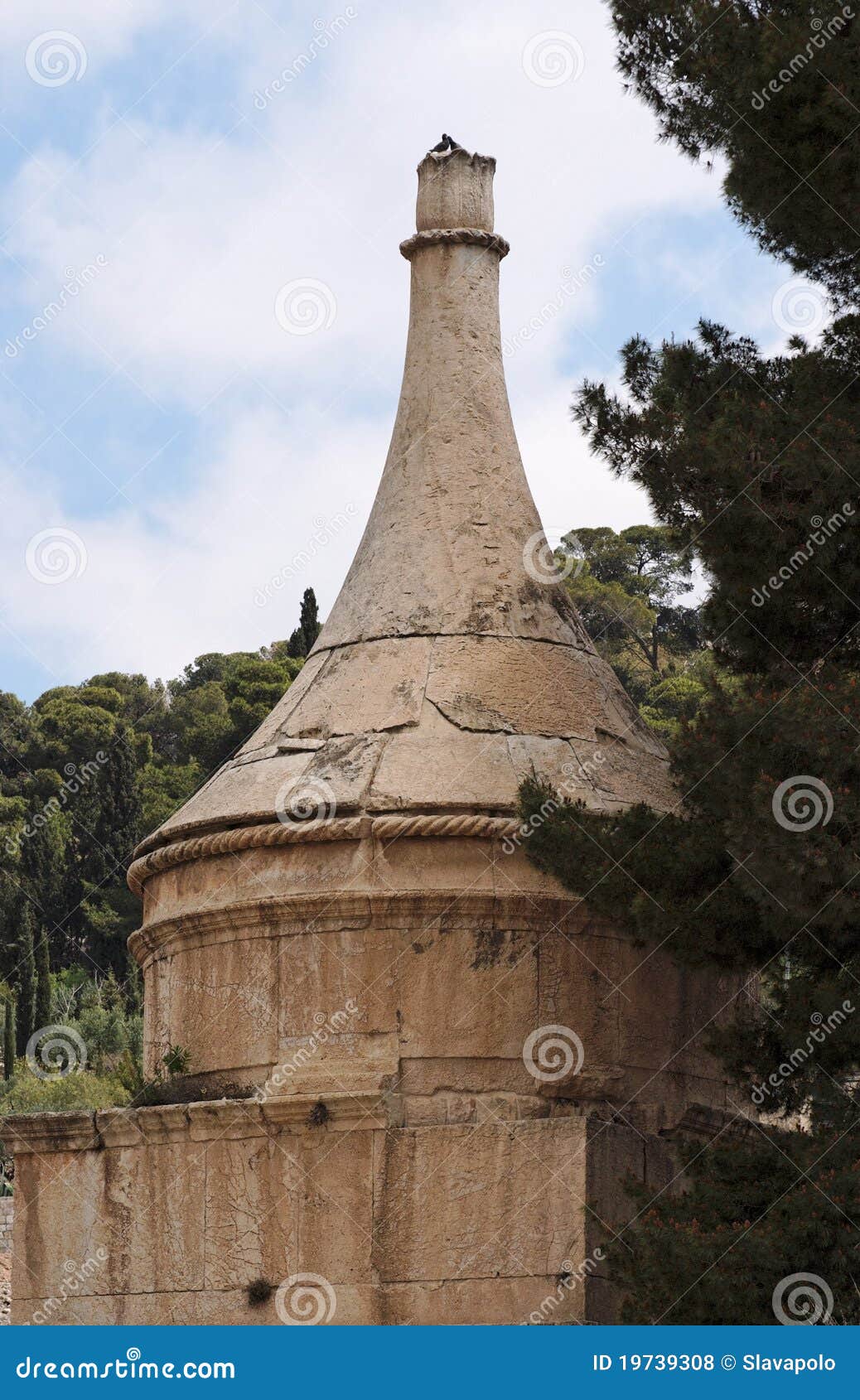 Conical Roof Of The Tomb Of Absalom In Jerusalem Stock Photo - Image of ...
