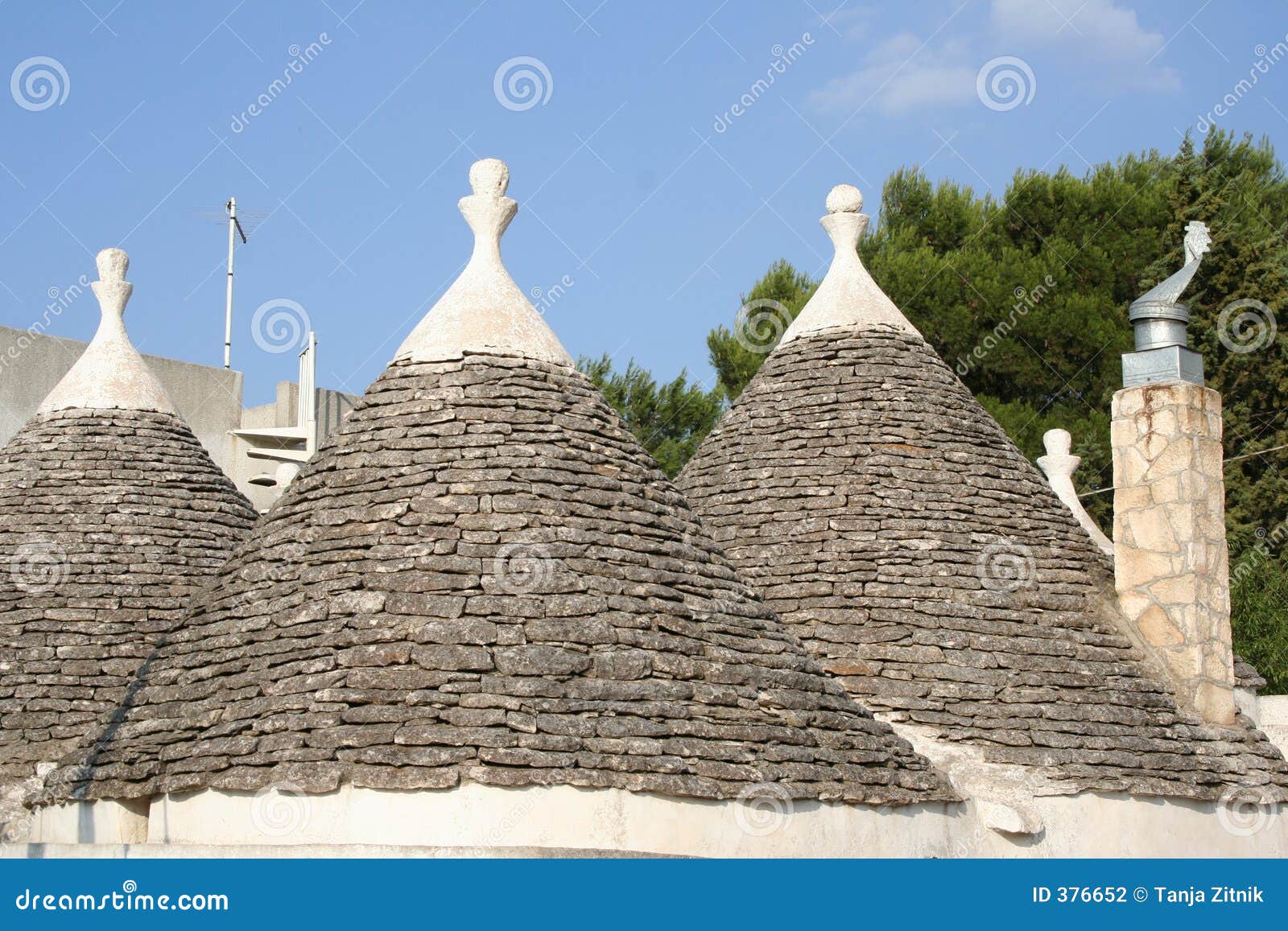 Conical roofs 2 stock photo. Image of middle, taranto, home - 376652