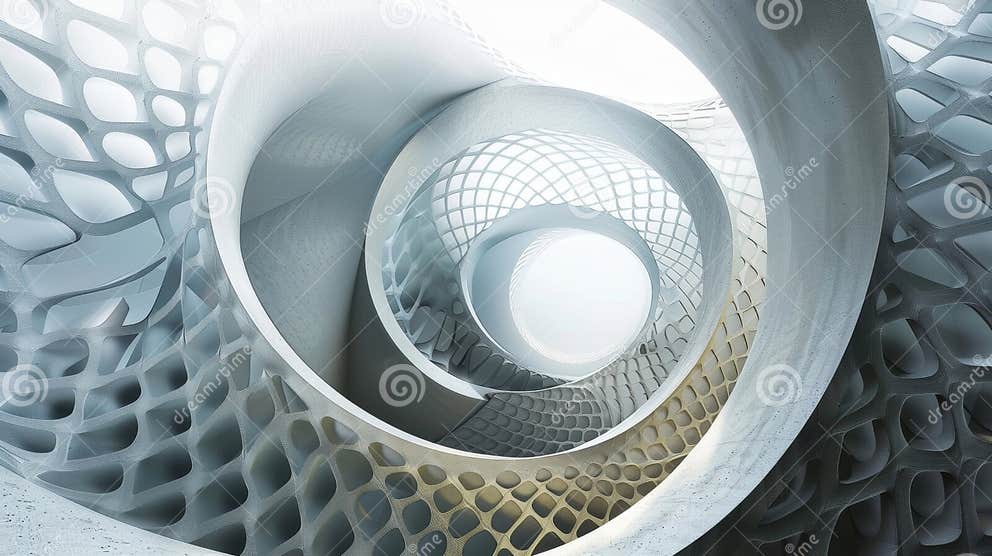 The Conical Shapes Overlap and Twist Forming Intricate and Mesmerizing ...